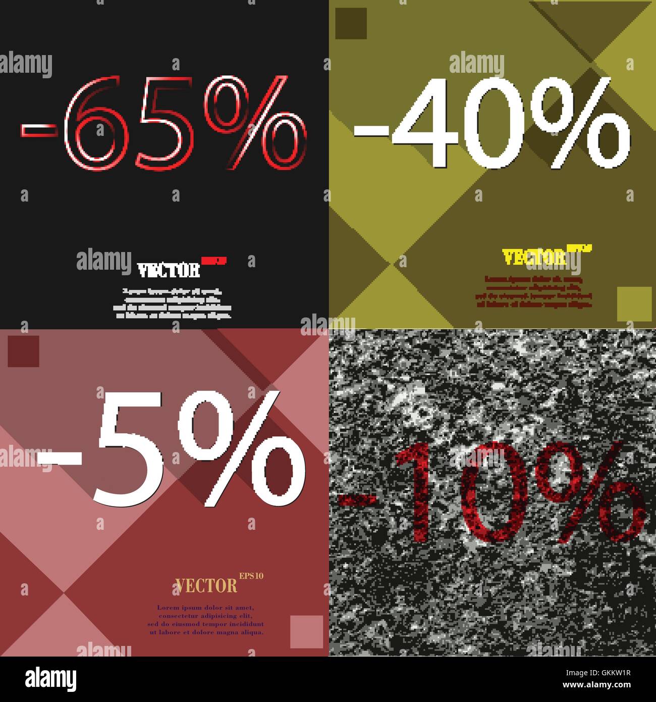 Set of Holiday discounts, store a percentage of sales. On abstract ...