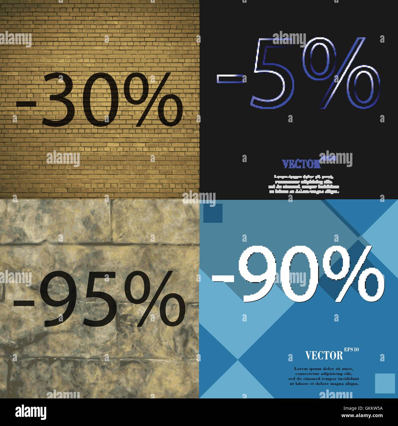 Set of Holiday discounts, store a percentage of sales. On abstract ...