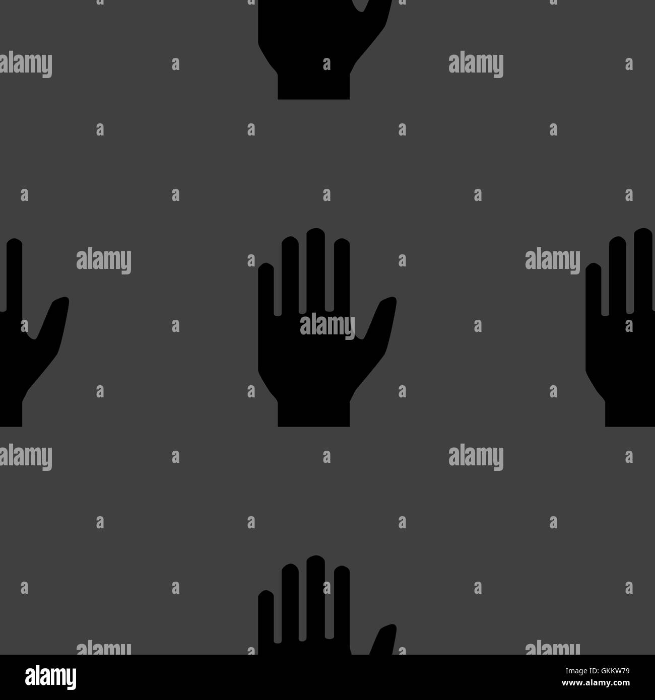 hand web icon.flat design. Seamless pattern Stock Vector Image & Art ...