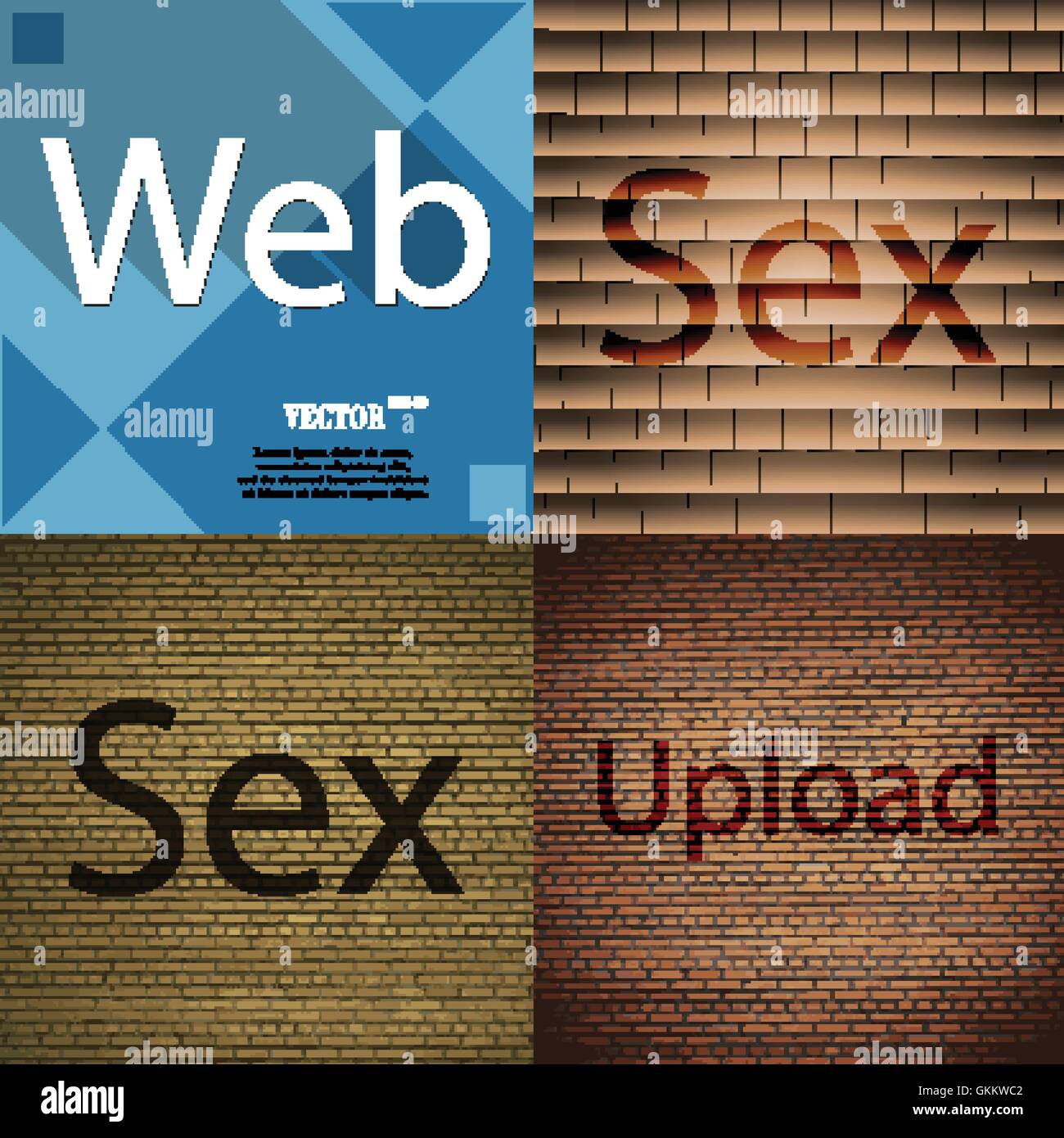 Set of the most popular web design icons on abstract background Stock ...
