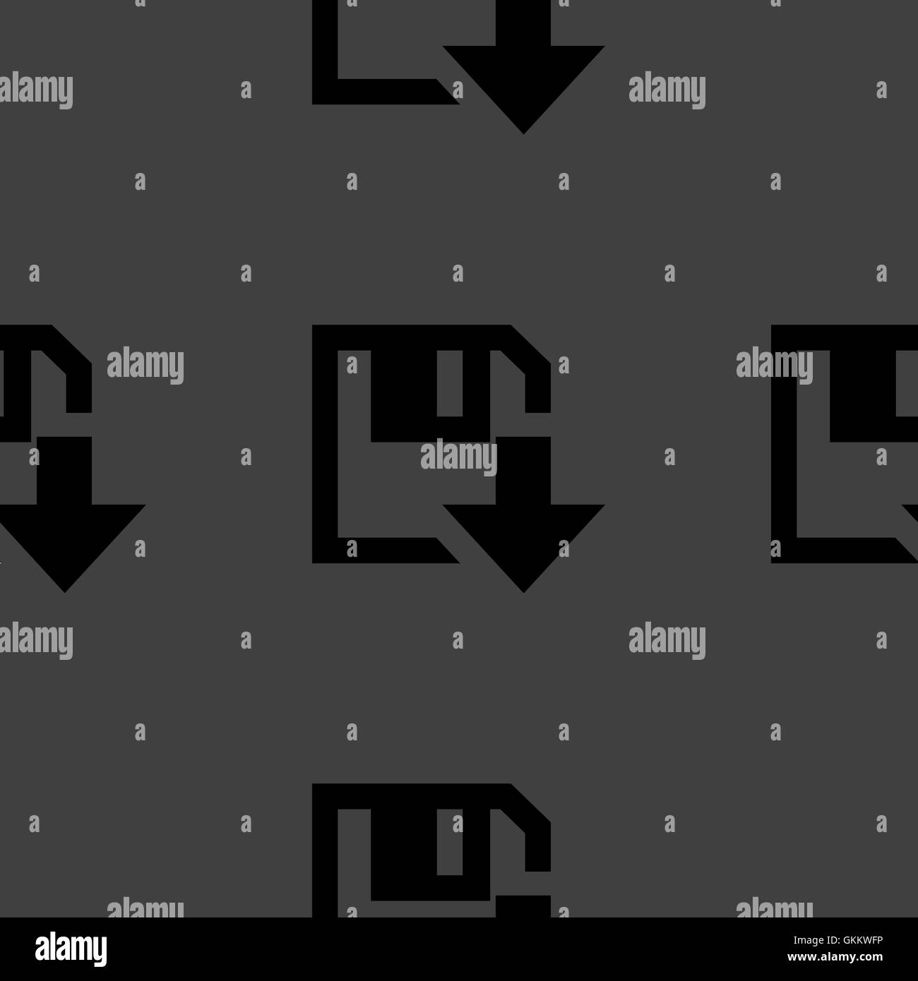 floppy disk download web icon. flat design. Seamless gray pattern Stock Vector Image & Art - Alamy