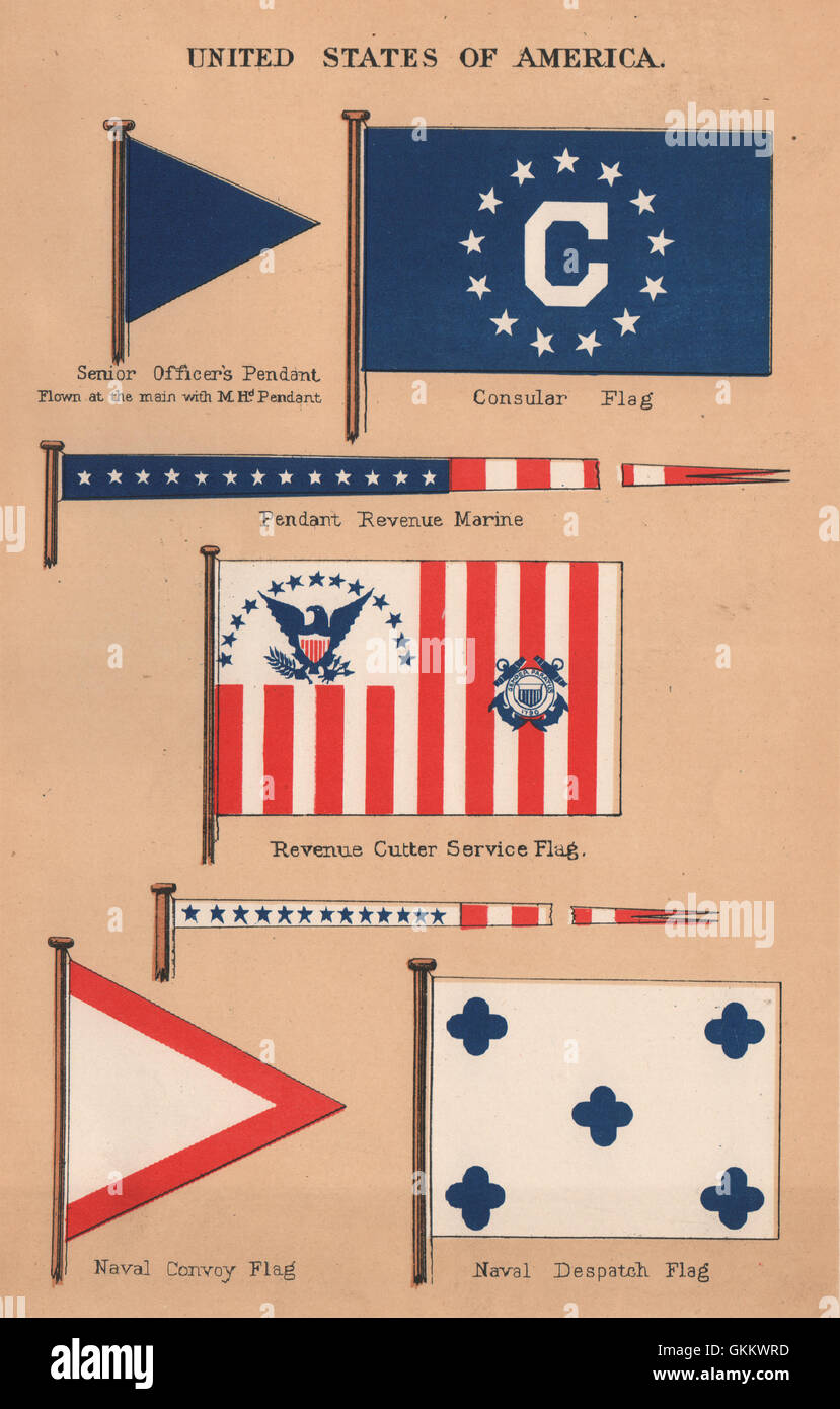 USA FLAGS. Consular. Revenue Cutter Service. Naval Convoy/Despatch ...
