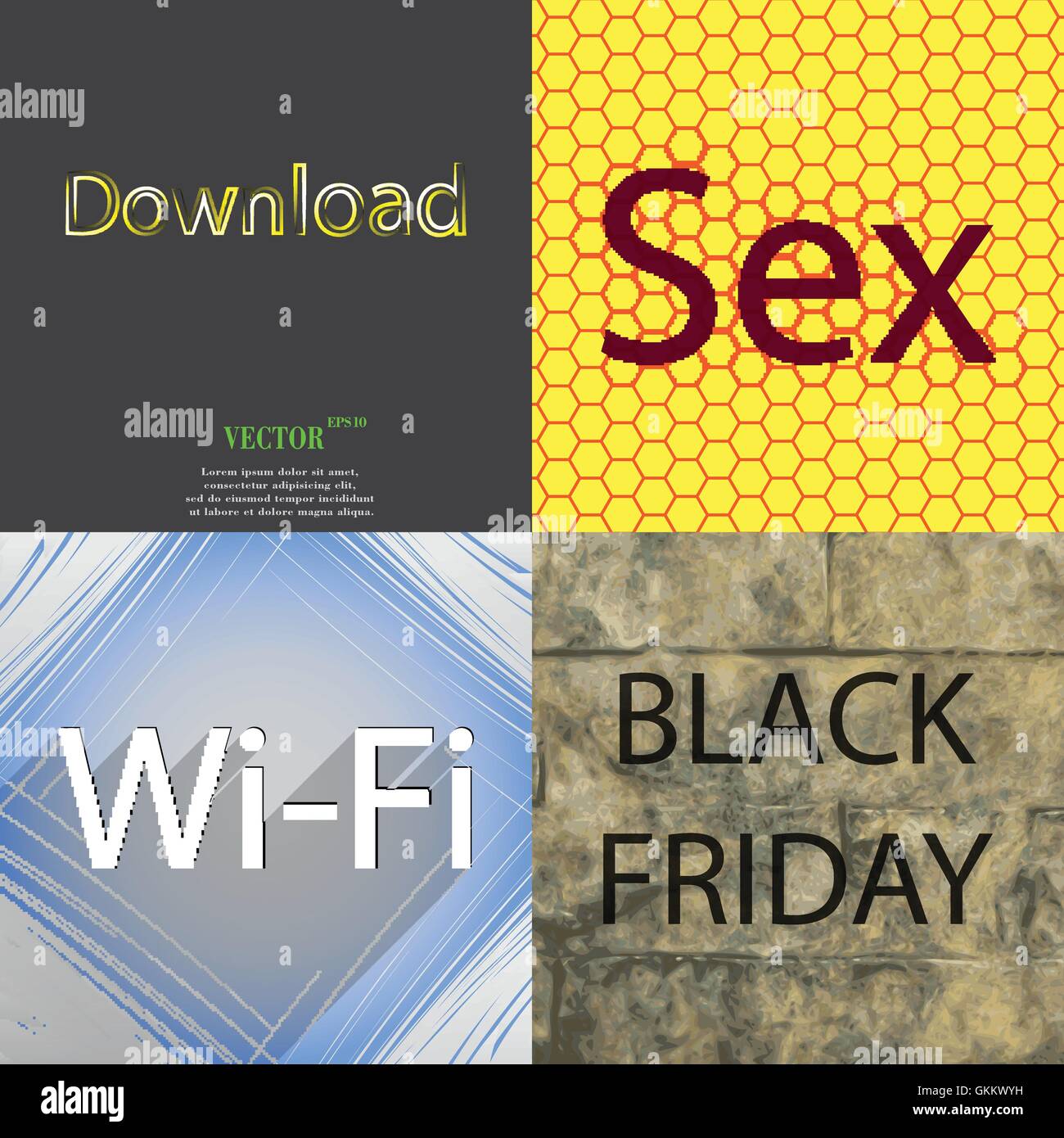 Set of the most popular web design icons on abstract background Stock ...