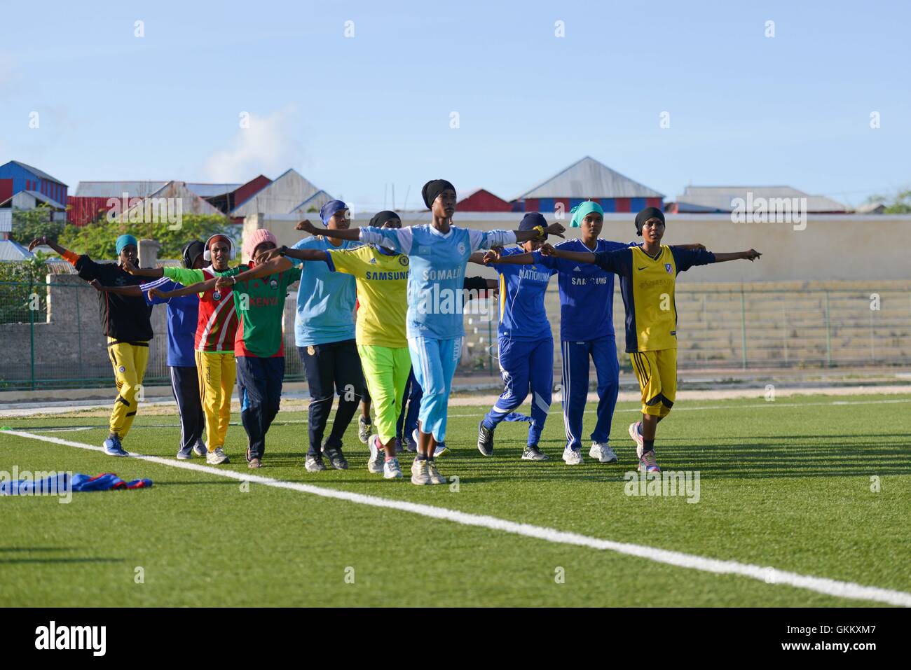 On July 23, 2016, Somali female athletes participated in a training ...
