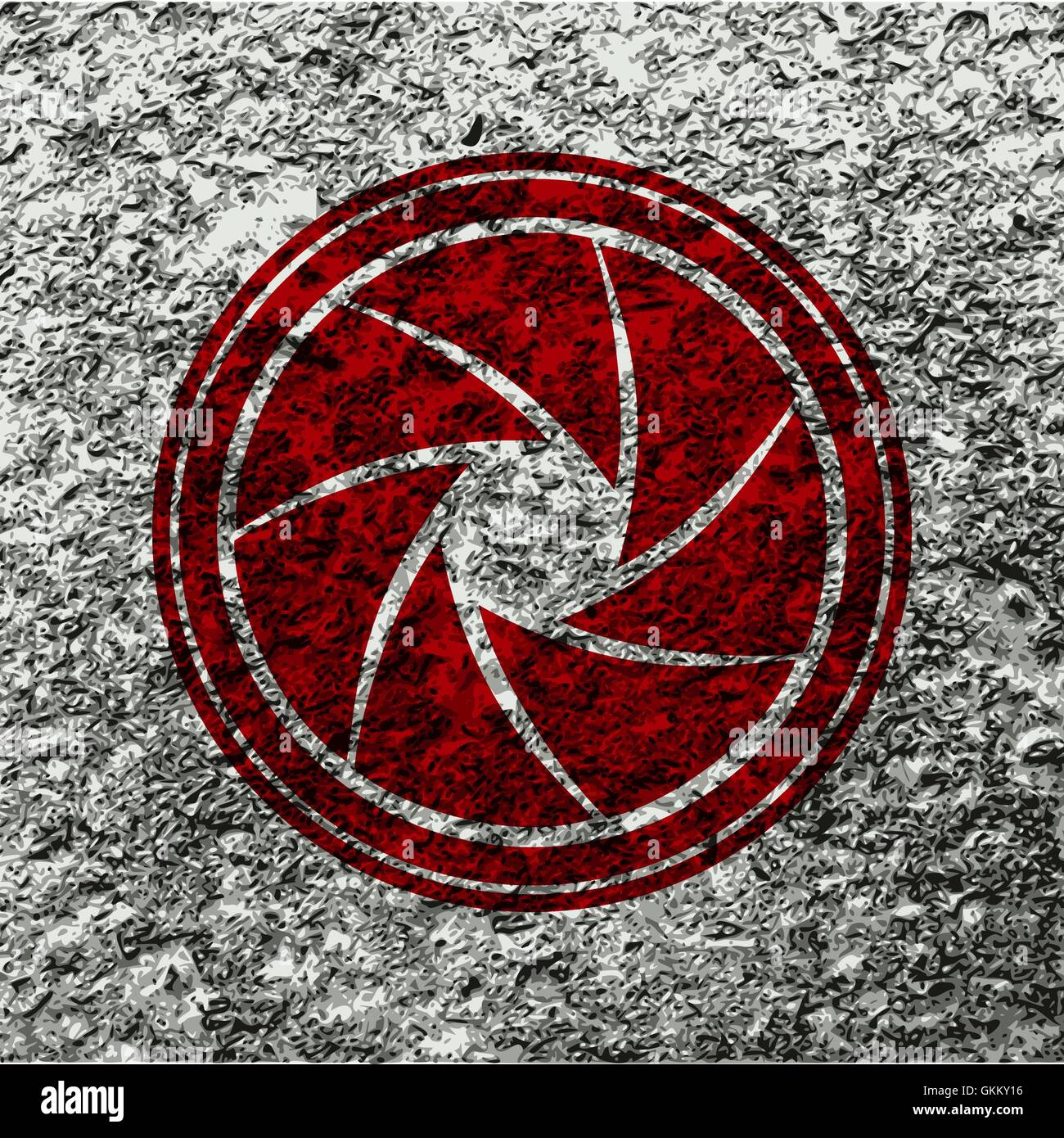 Photo camera diaphragm. Flat modern web button and space for your text Stock Vector Image & Art ...