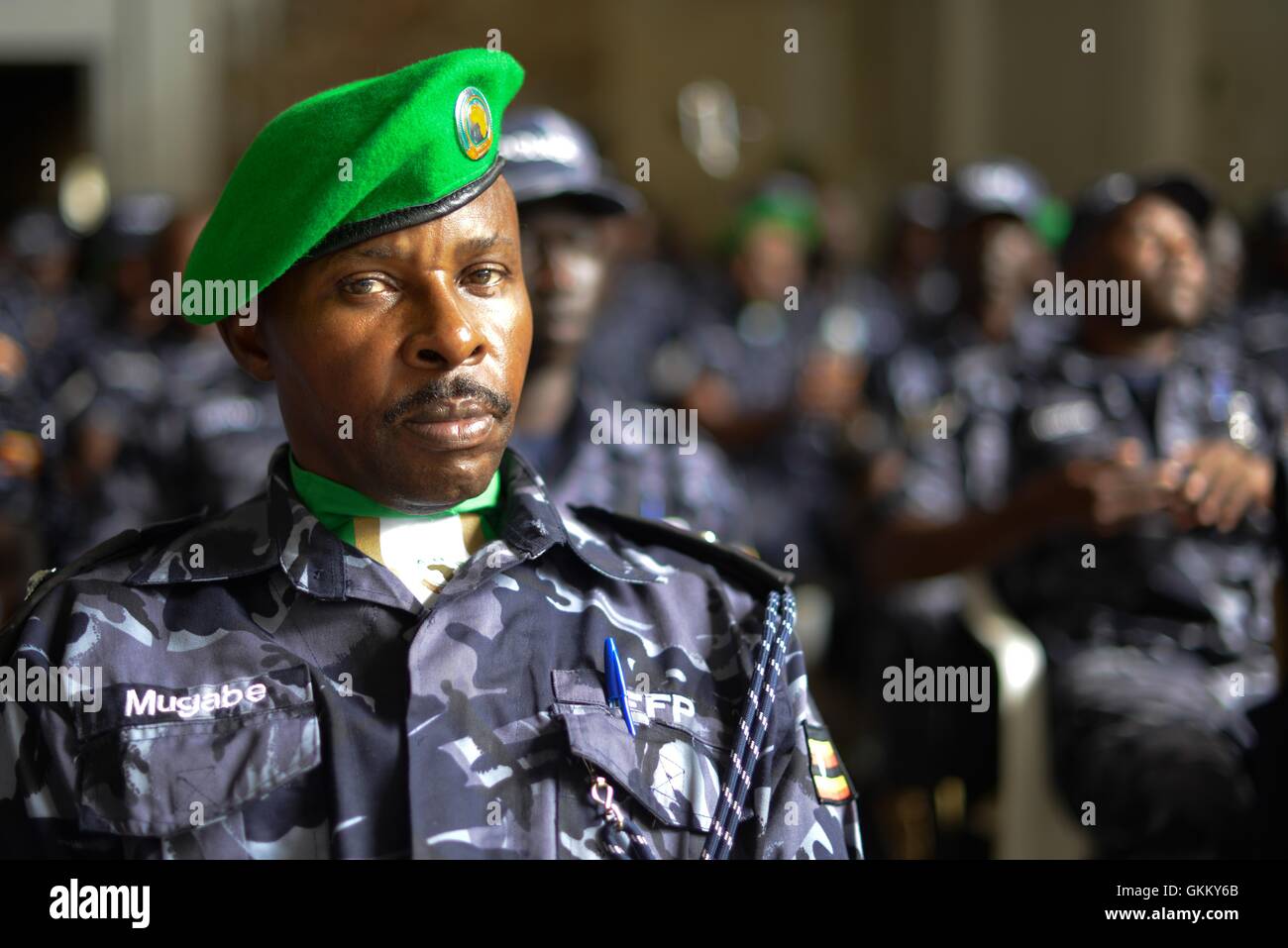On August 12, 2016, newly deployed Ugandan Formed Police Unit officers ...