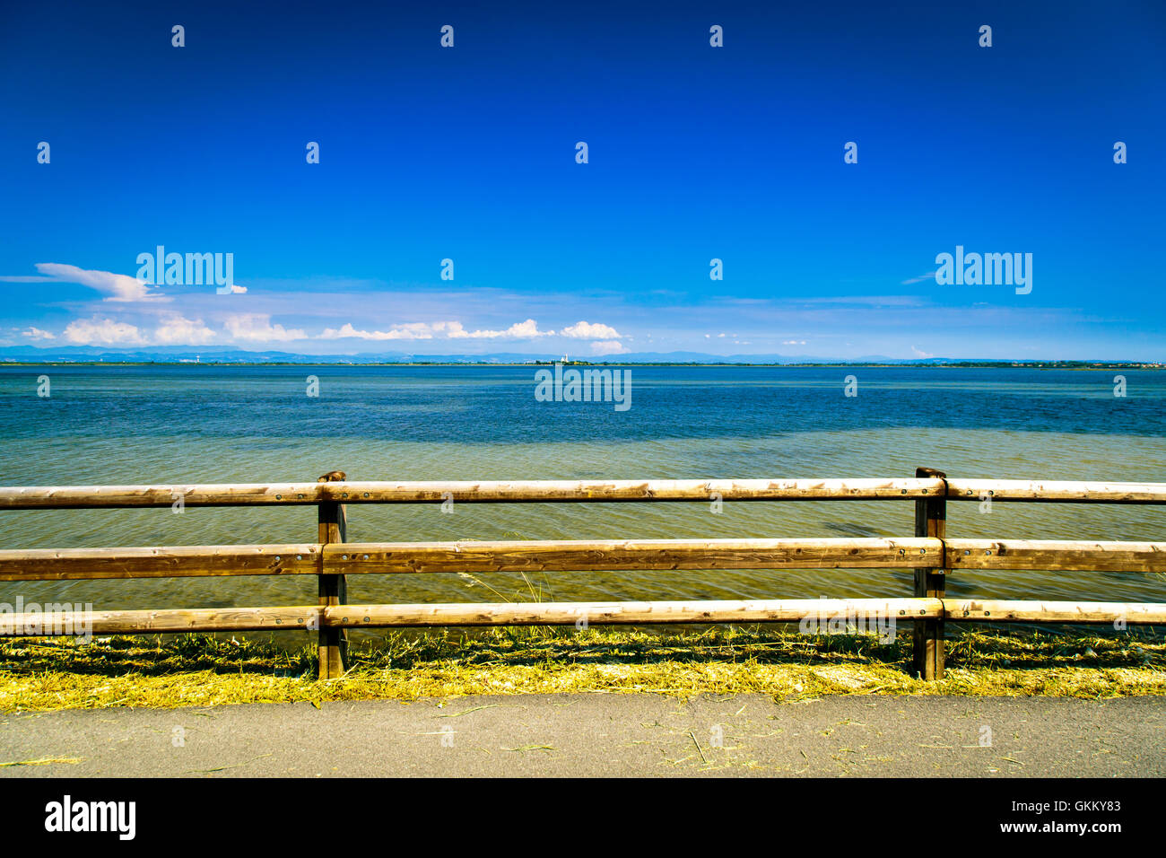The lagoon of Grado in a summer day Stock Photo - Alamy