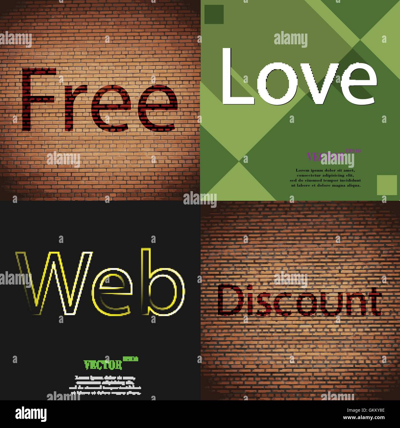 Set of the most popular web design icons on abstract background Stock ...
