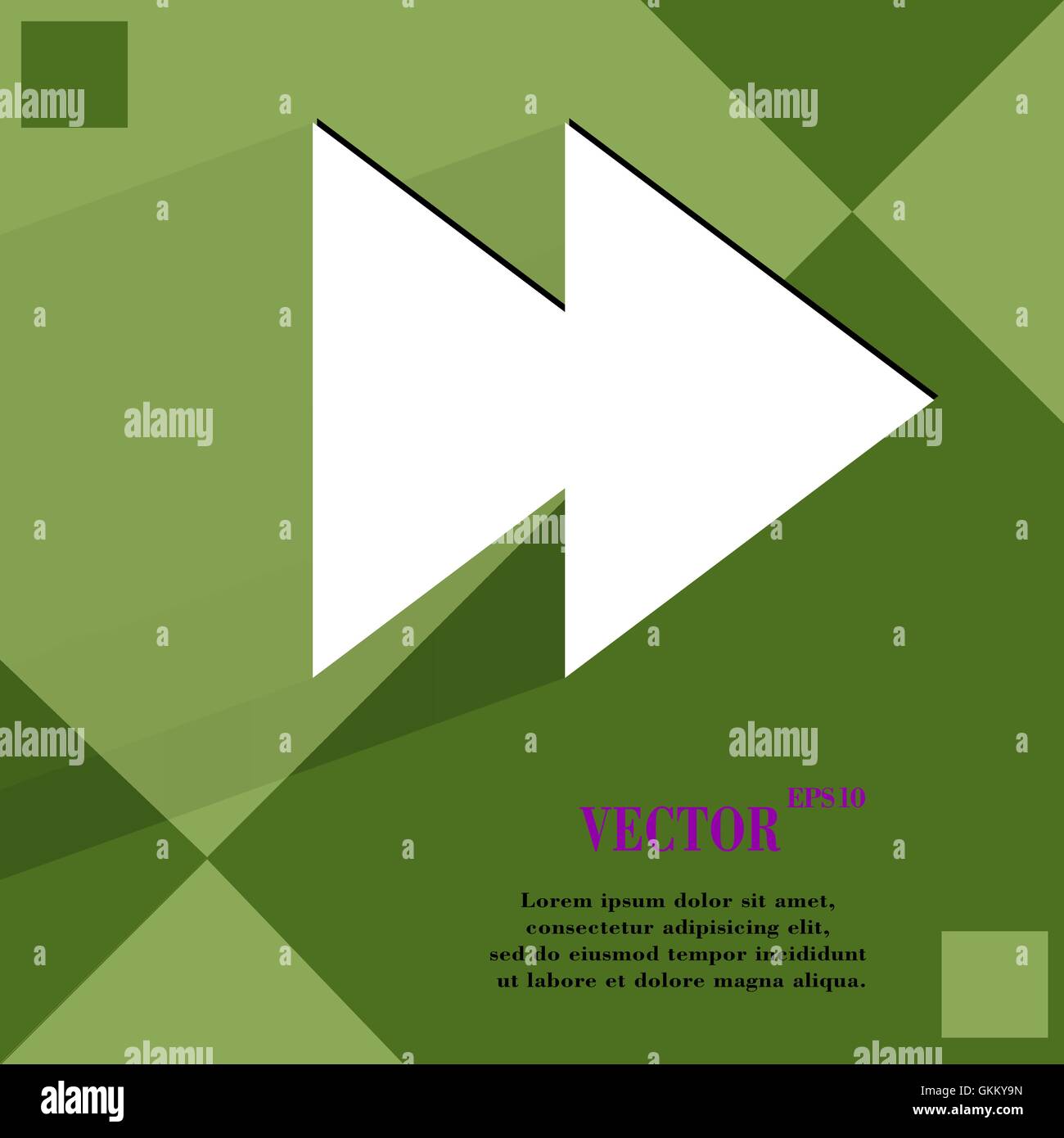 multimedia control. Flat modern web design on a flat geometric abstract ...