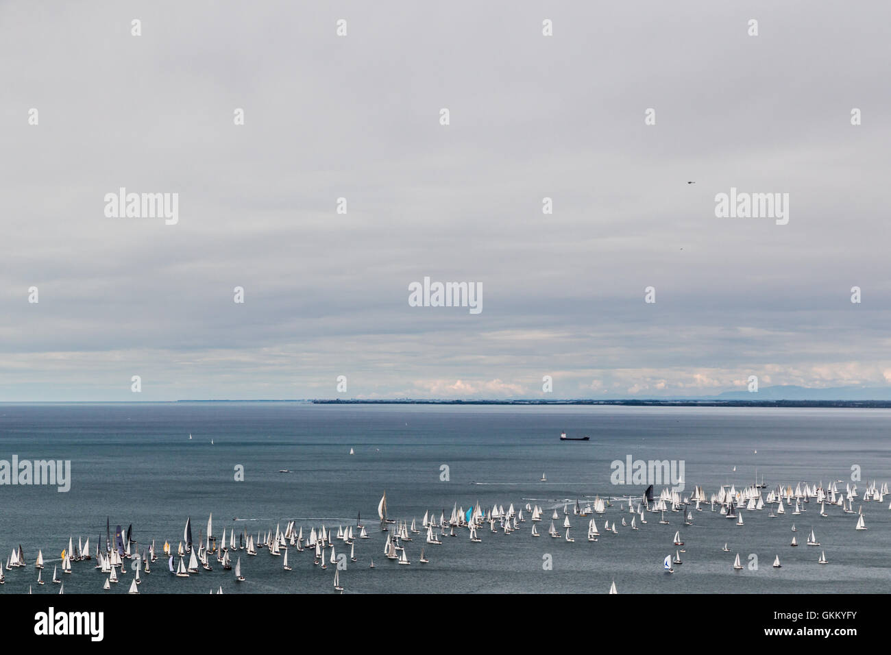 one of the biggest regatta in the world: the Barcolana Stock Photo - Alamy
