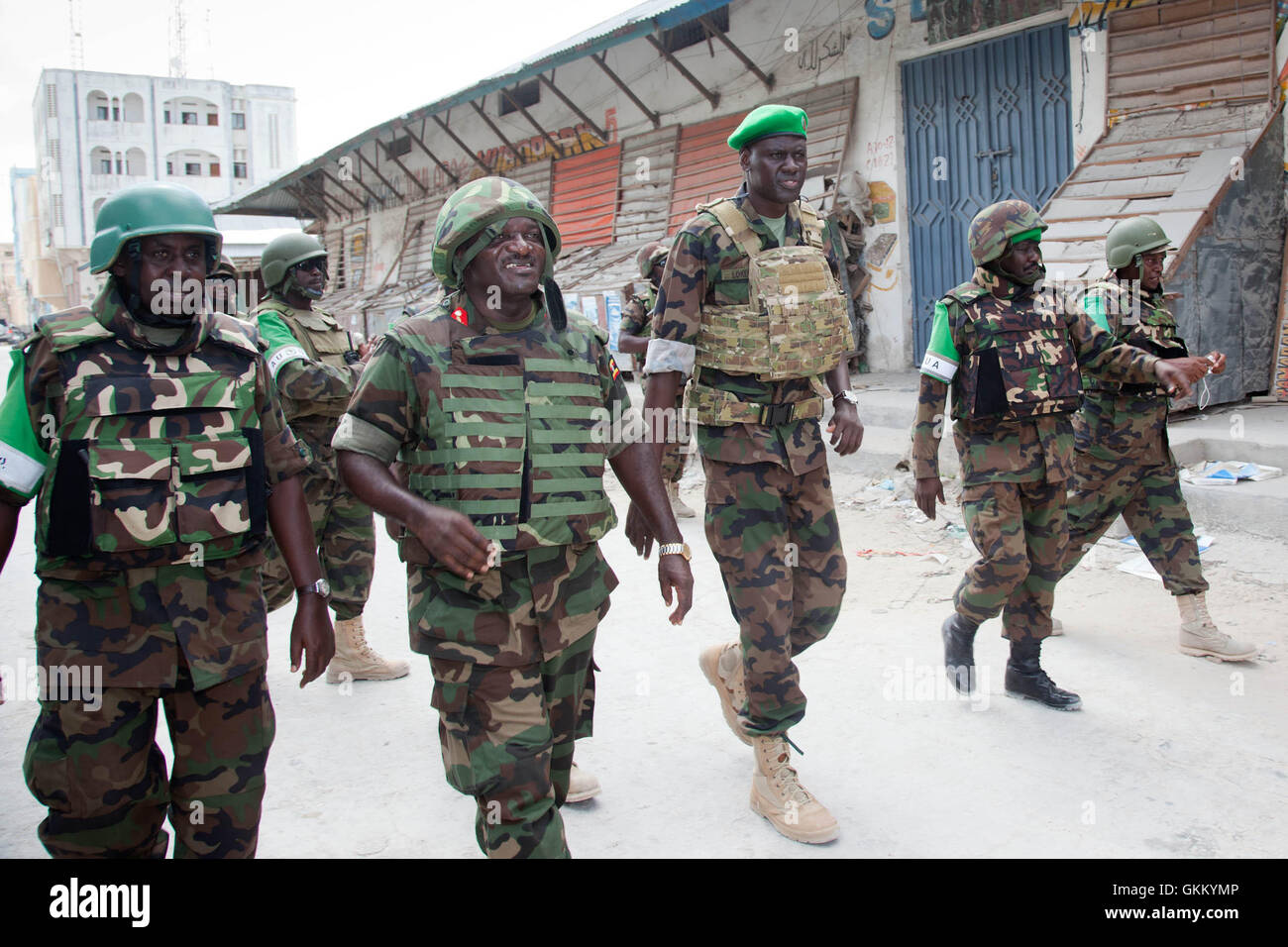 Lieutenant General Edward Katumba Wamala of the UPDF inspects Bakaara ...