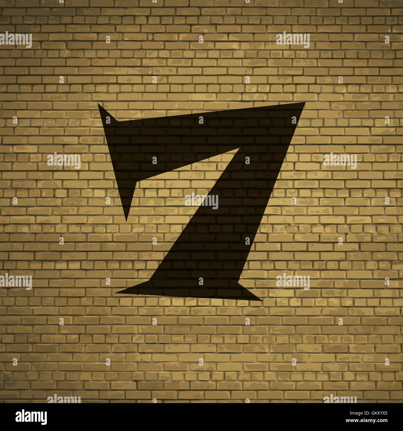 number seven icon symbol Flat modern web design with long shadow and ...