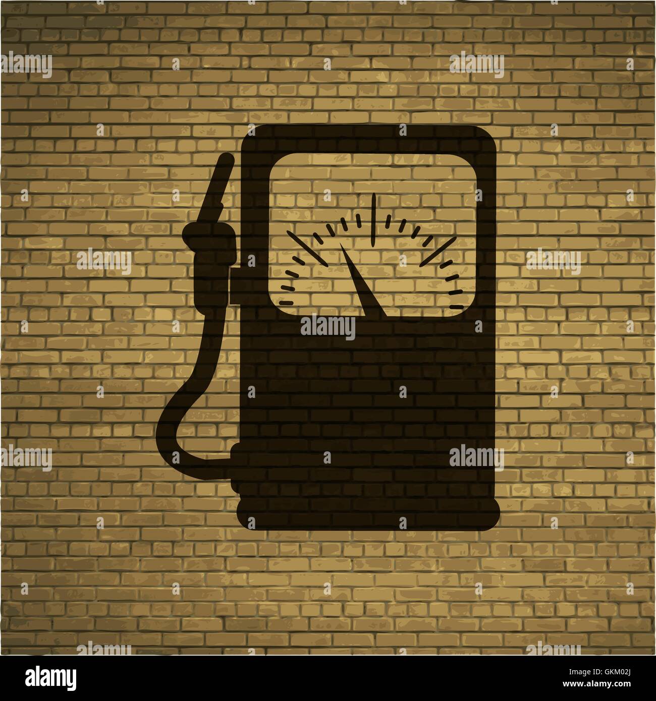 Gas, fuel station. Flat modern web button and space for your text Stock ...