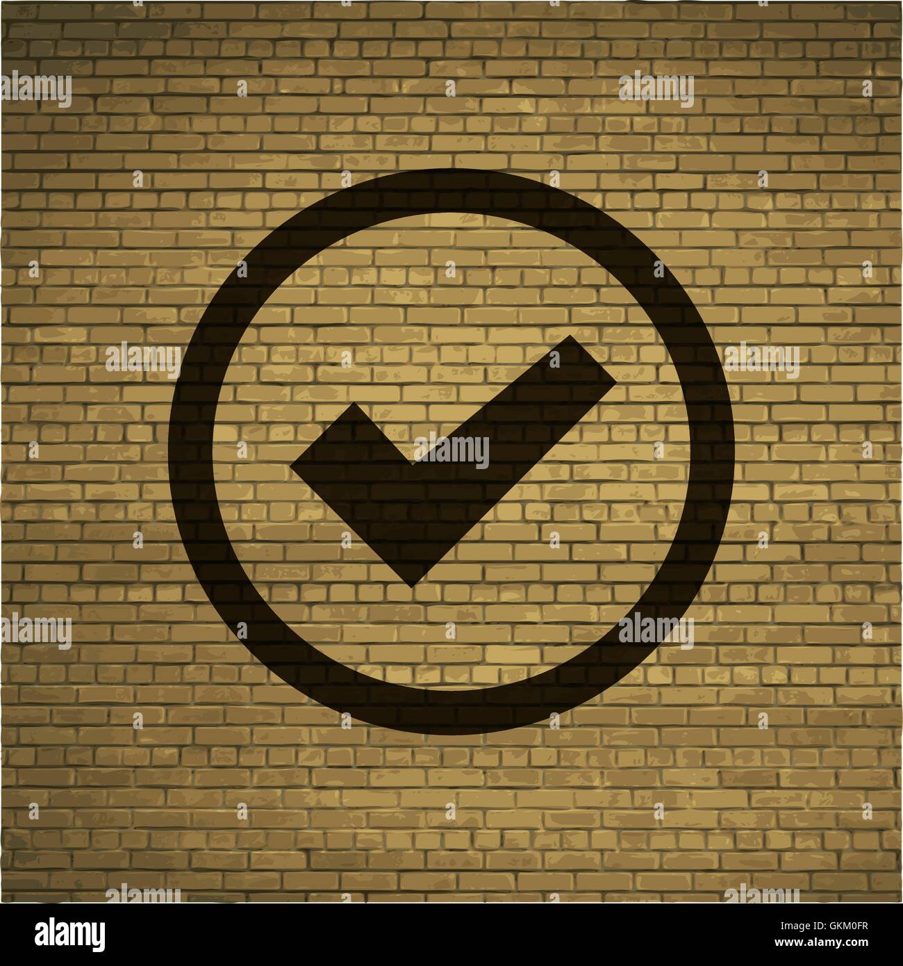 check mark. Flat modern web button and space for your text Stock Vector Image & Art - Alamy