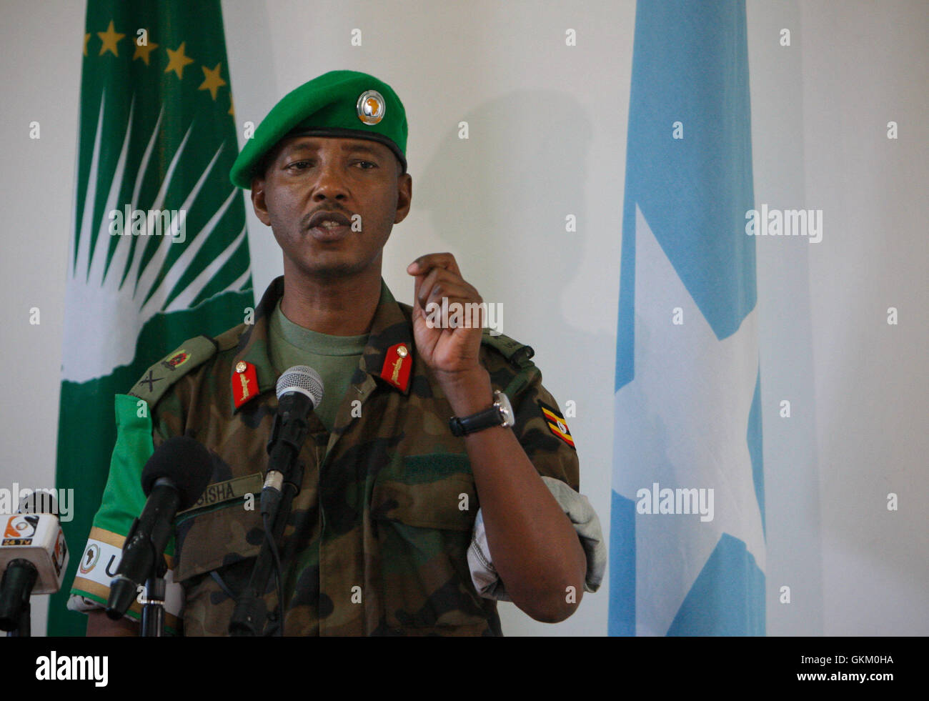 On April 26, 2012, Maj. Gen. Fred Mugisha, the AMISOM Force Commander ...
