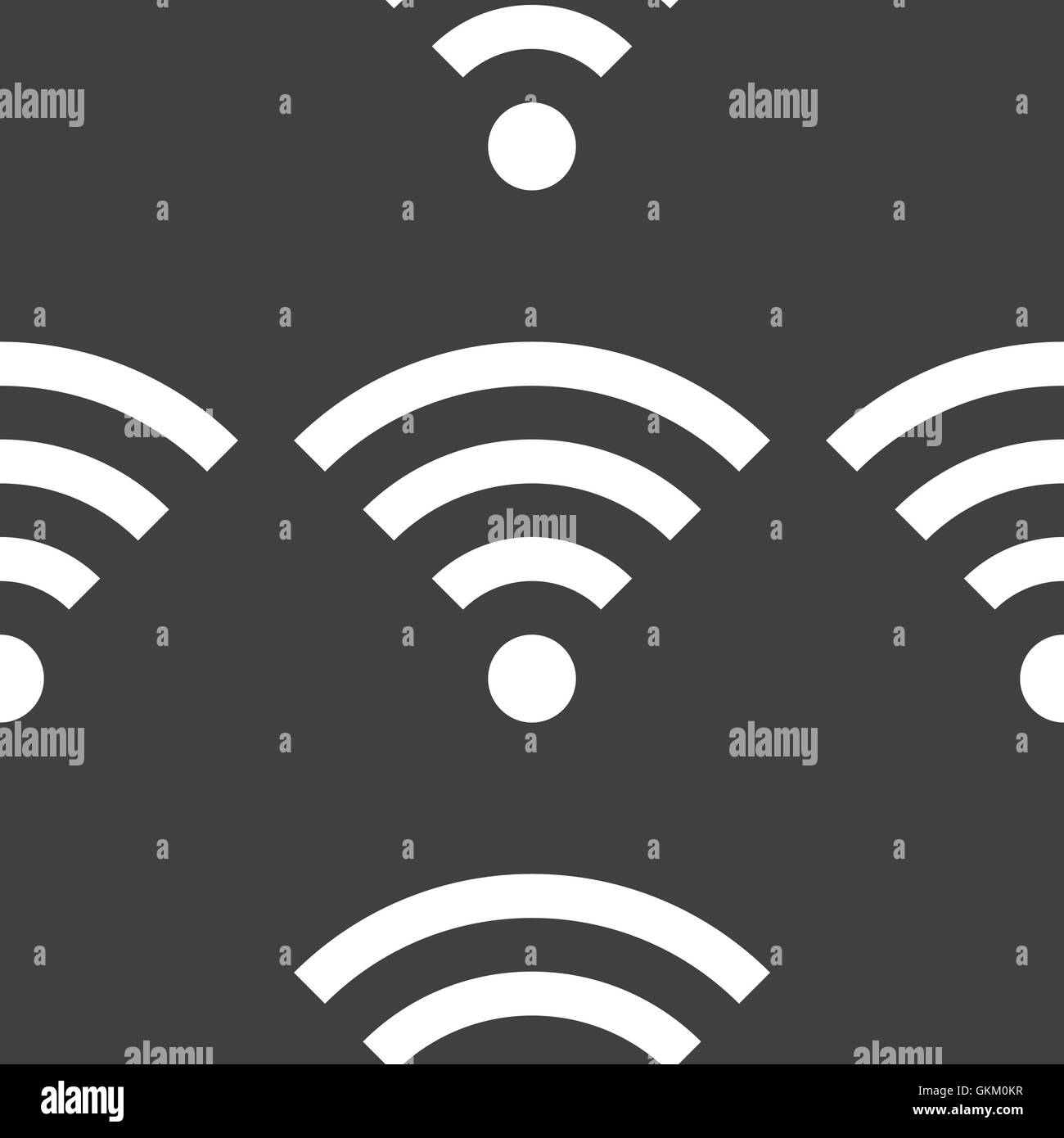 WI-FI web icon. flat design. Seamless gray pattern Stock Vector Image ...