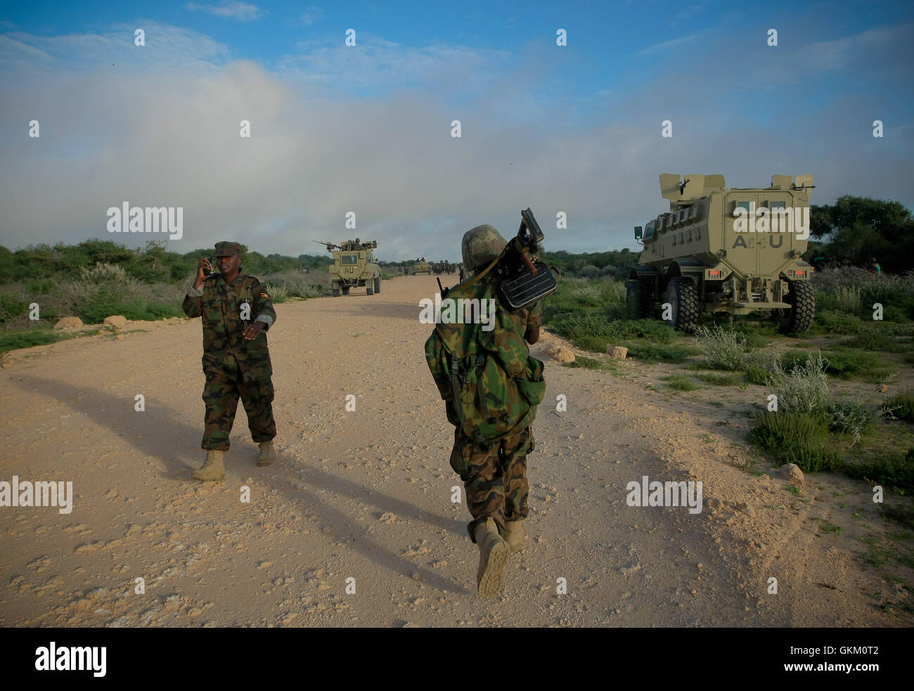 AMISOM and Somali National Army (SNA) forces conduct a joint operation ...