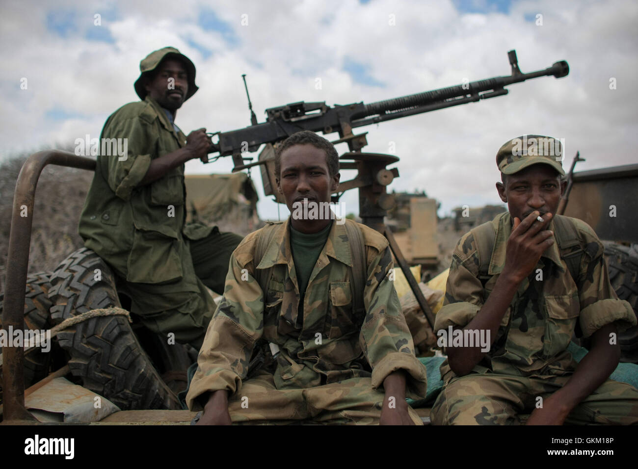 On October 1, soldiers from the Somali National Army (SNA) are seen in ...