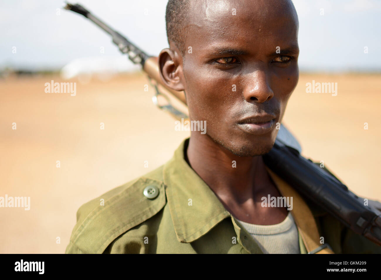 On November 28, 2012, a soldier from the Somali National Army crosses ...
