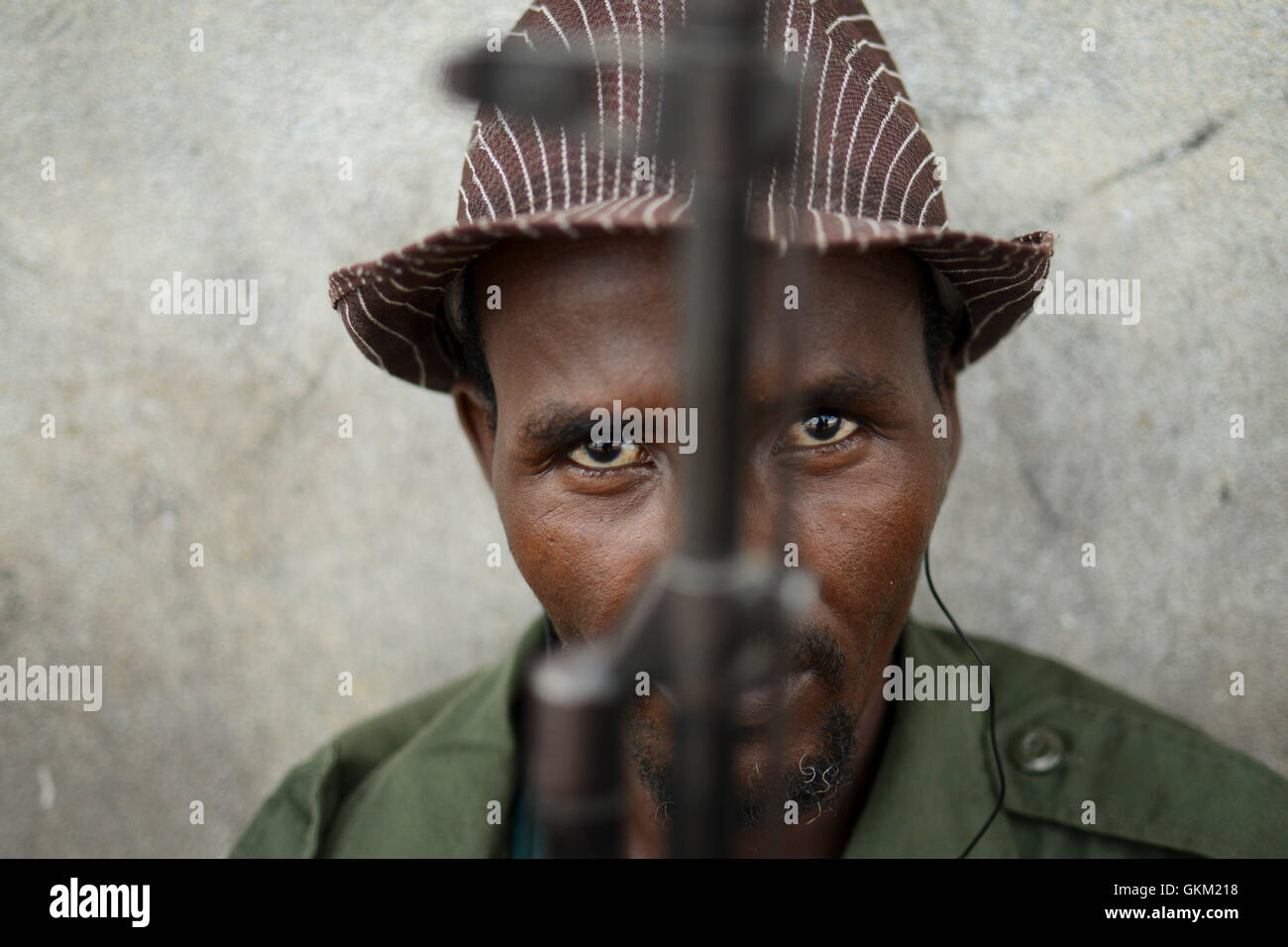 A member of Ras Kambani, a local militia allied with the Kenya Defense ...