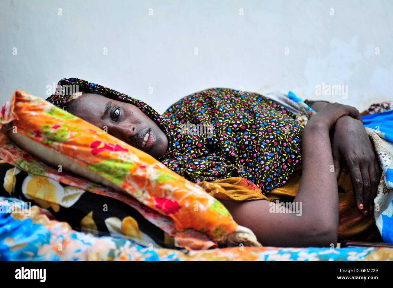 A victim of a recent IED explosion in Kismayo recovers in the city's ...