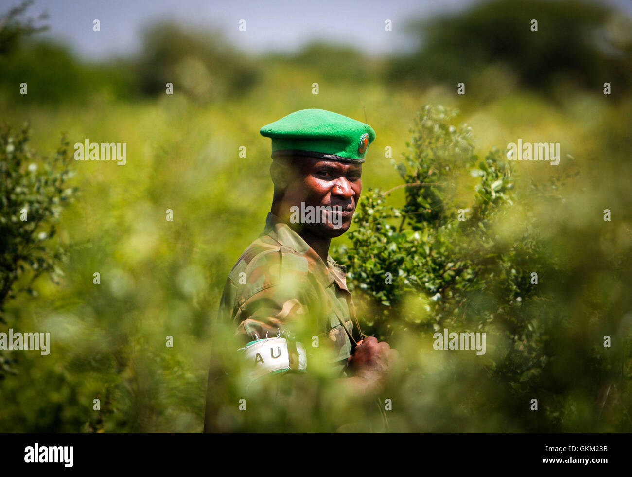 On December 10, a Ugandan soldier with AMISOM stood guard along the ...