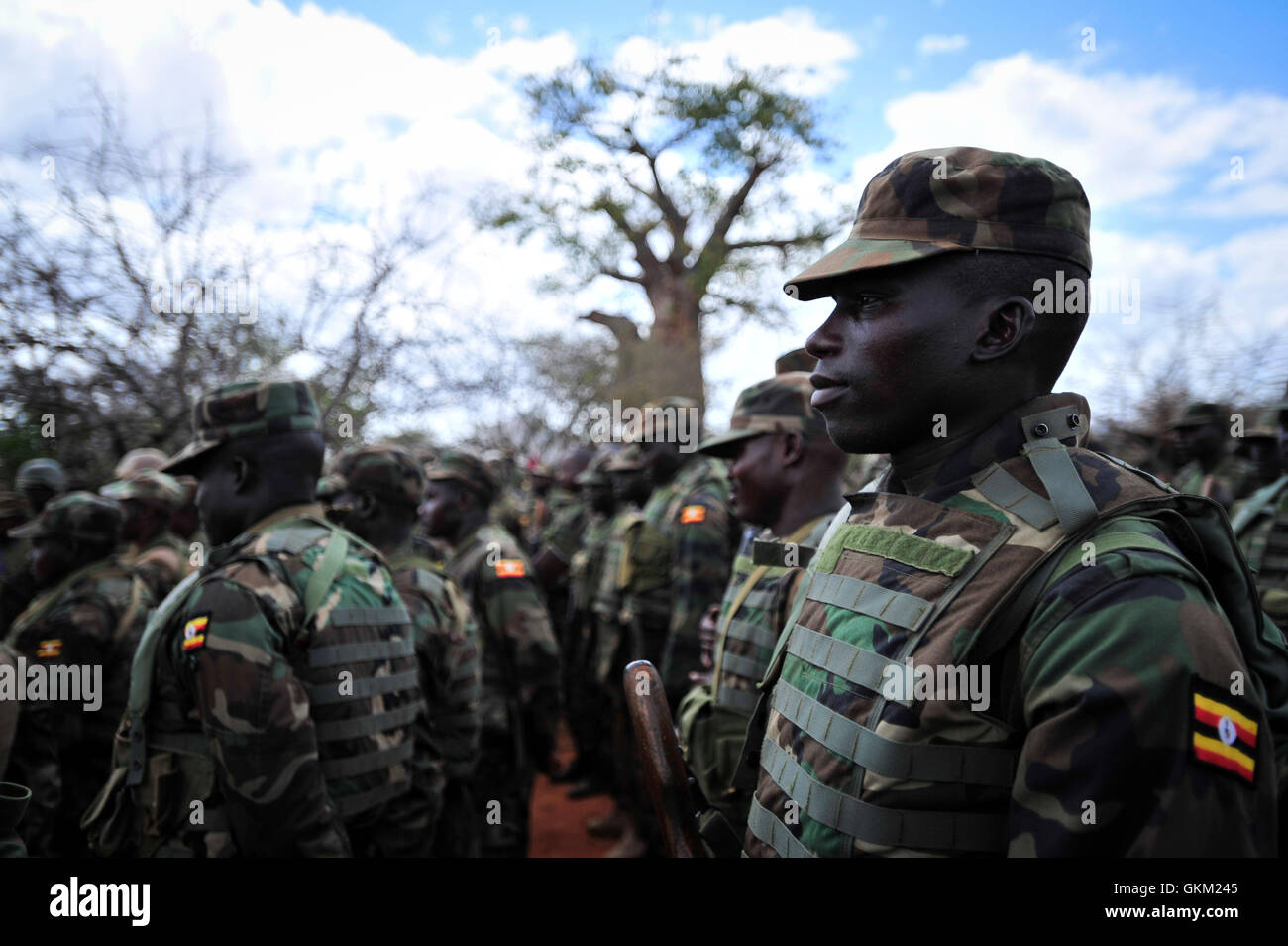 Soldiers stationed at frontline military bases in Lower Shabelle ...