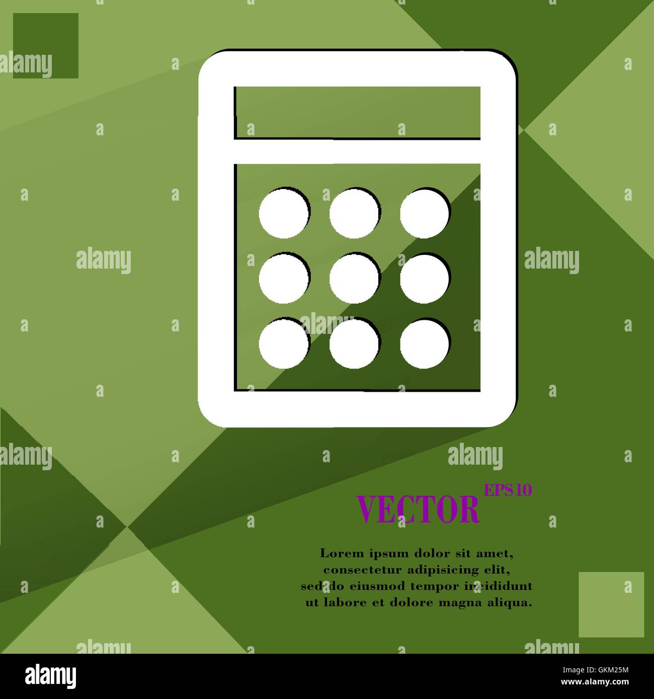 calculator. Flat modern web design on a flat geometric abstract ...