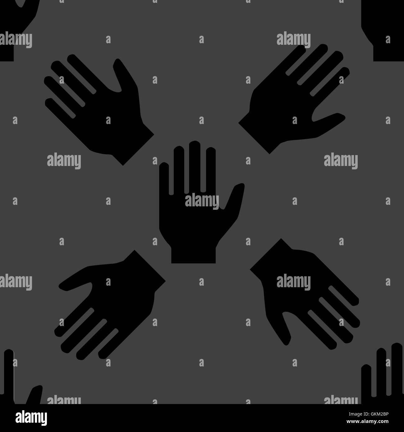 hand web icon.flat design. Seamless pattern Stock Vector Image & Art ...