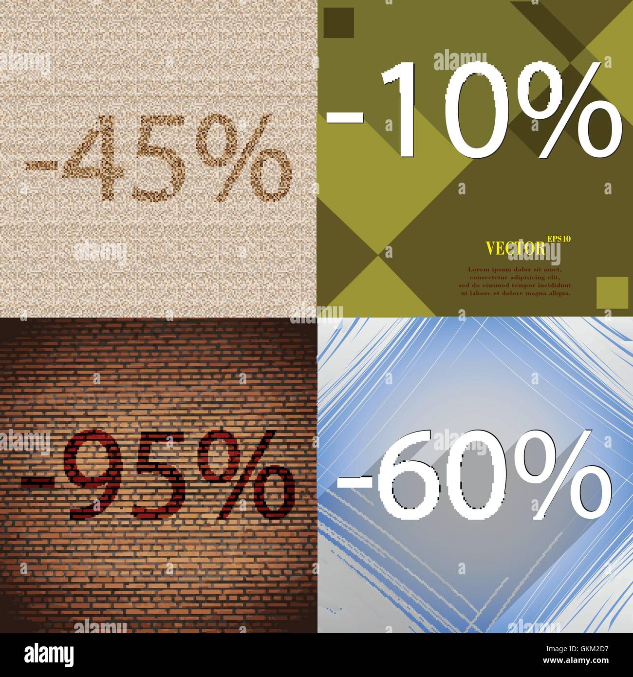 Set of Holiday discounts, store a percentage of sales. On abstract ...