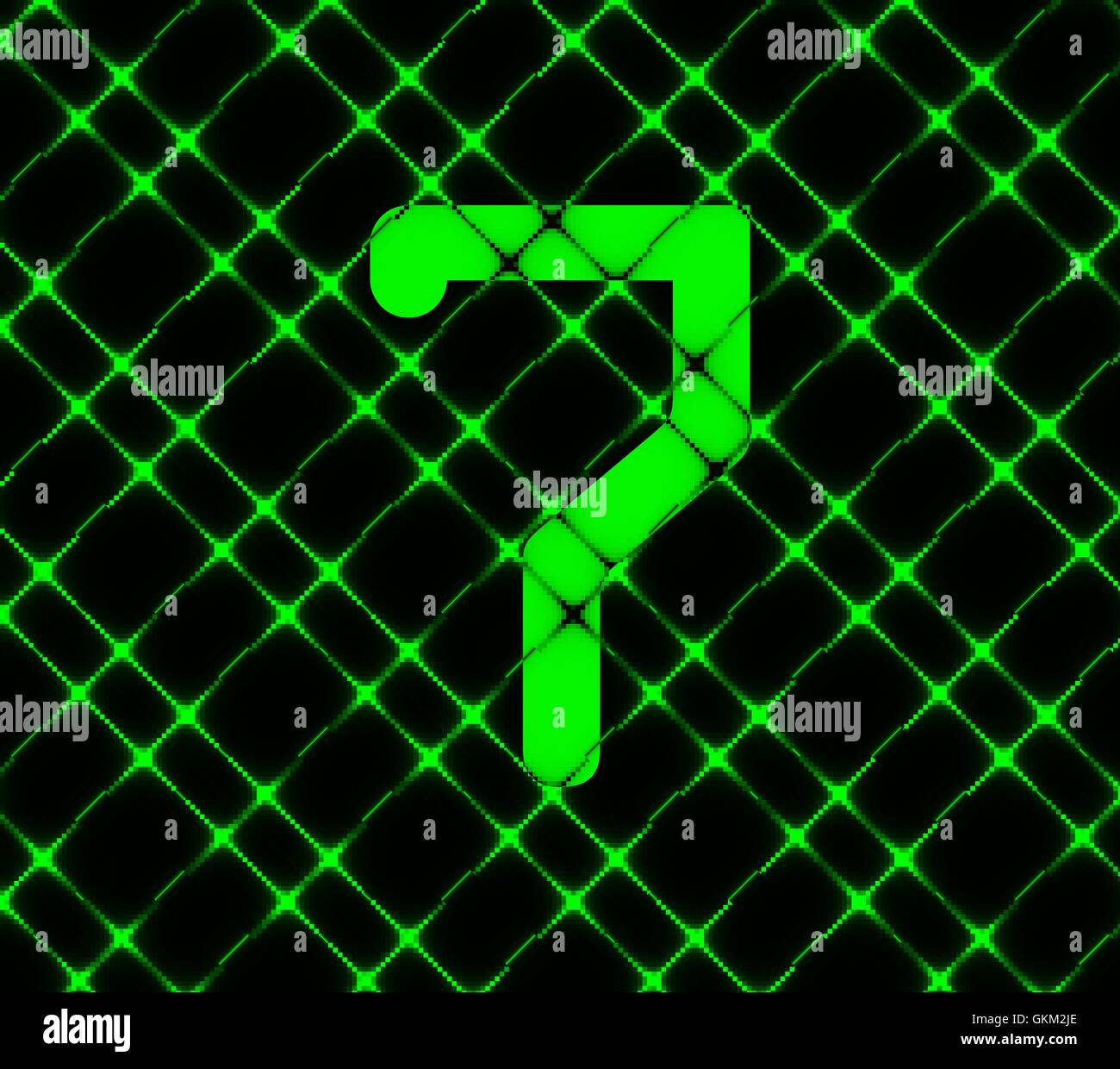 number seven icon symbol Flat modern web design with long shadow and ...
