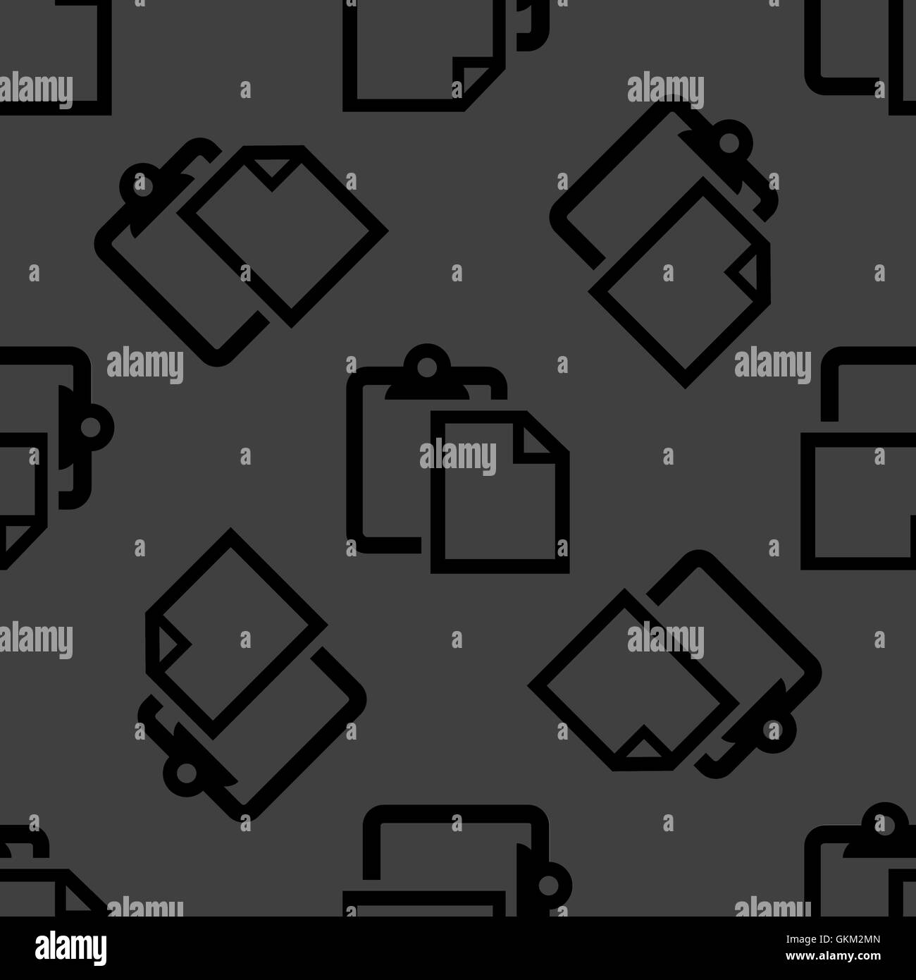 blank paper web icon. flat design. Seamless pattern Stock Vector Image ...