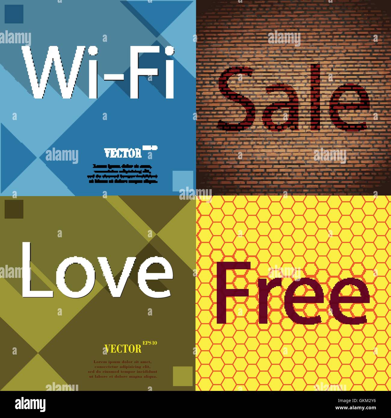 Set of the most popular web design icons on abstract background Stock ...