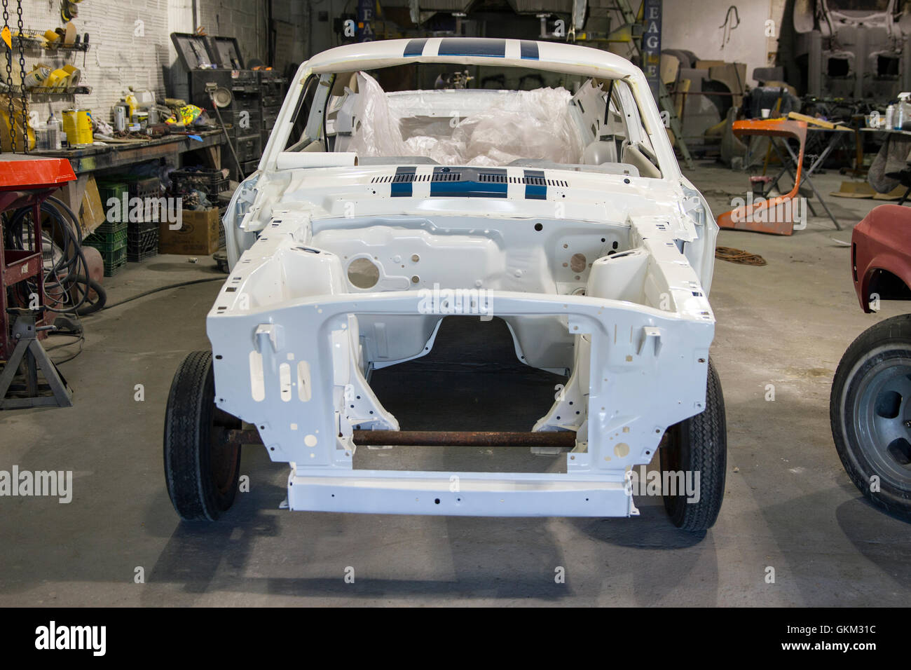 Rebuilding a Ford Mustang Stock Photo - Alamy