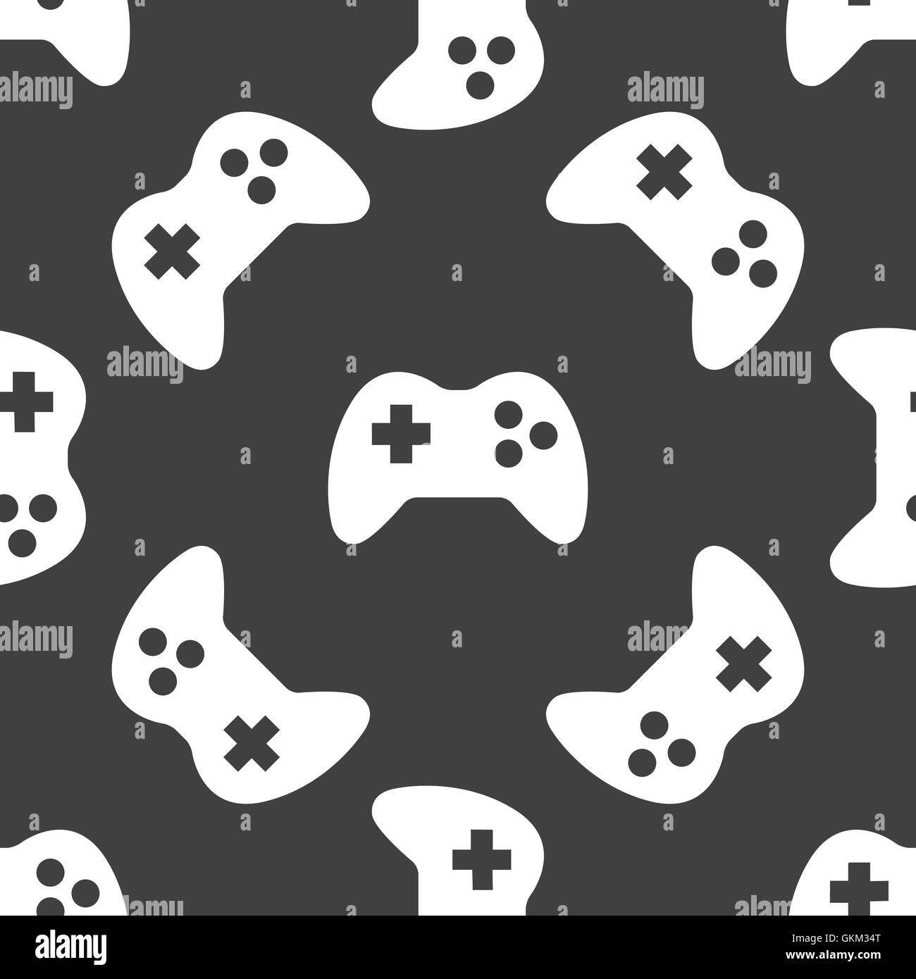 Gamepad pattern game joystick Cut Out Stock Images & Pictures - Alamy