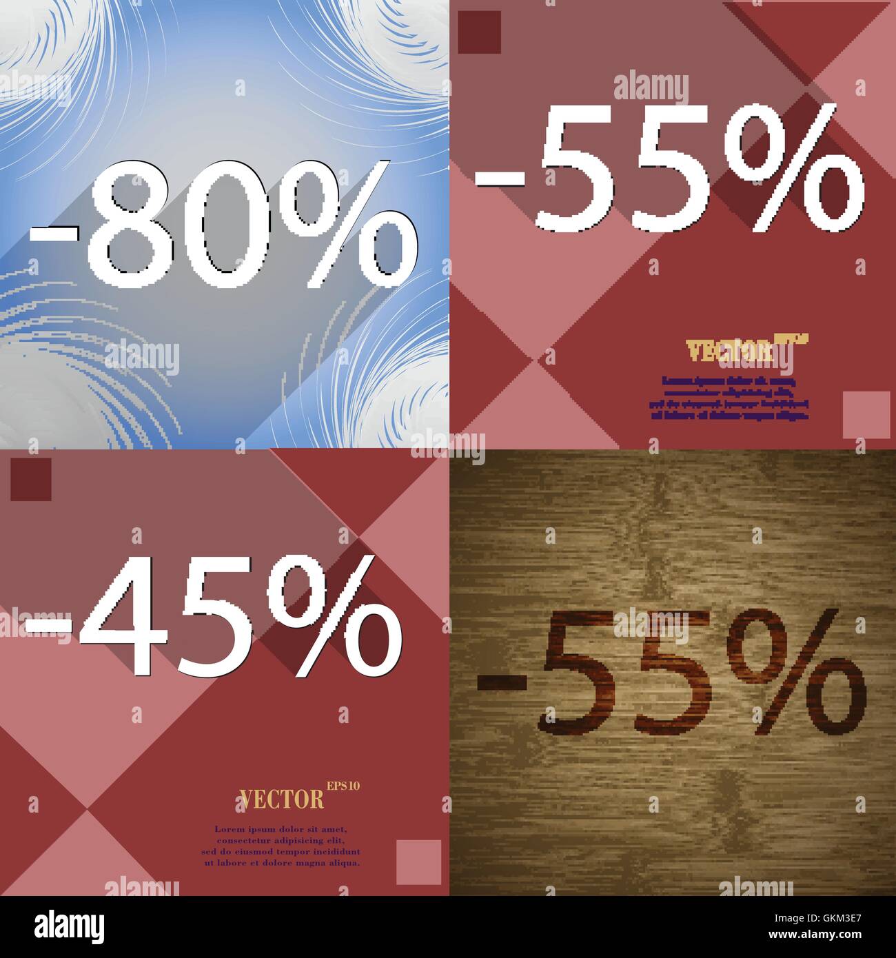 Set of Holiday discounts, store a percentage of sales. On abstract ...