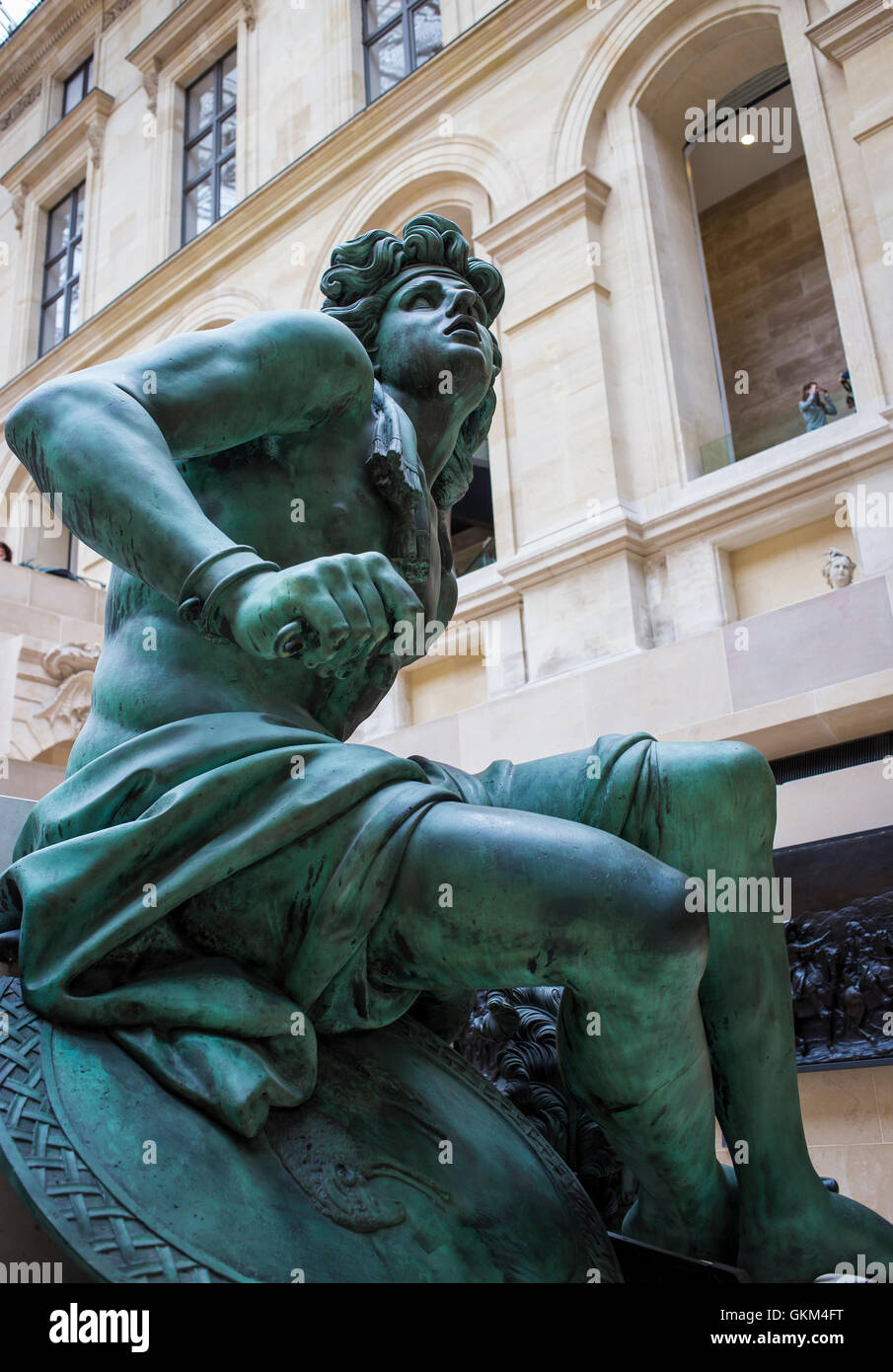 Statue young man paris hi-res stock photography and images - Alamy