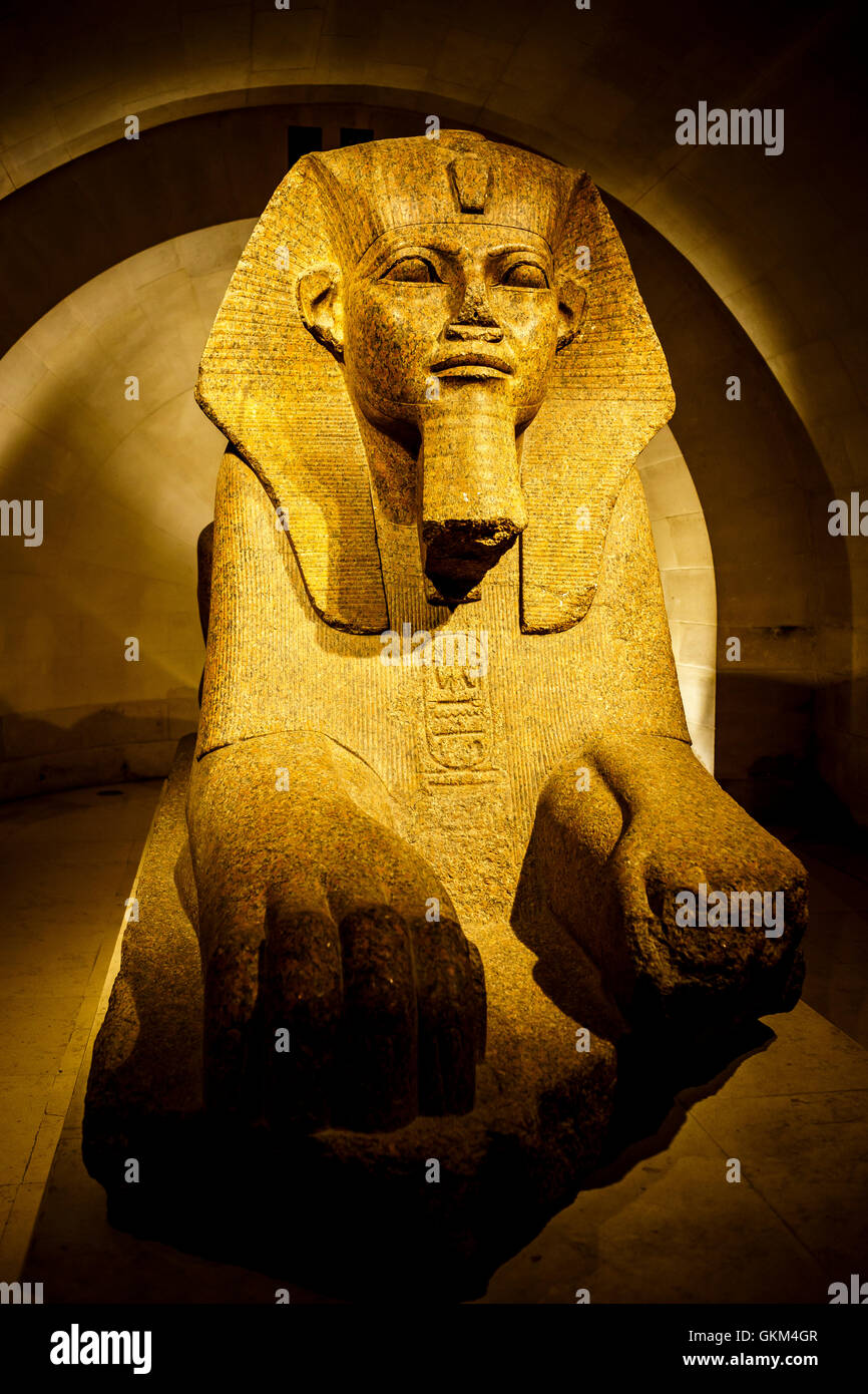 Sphinx at Louvre Museum, Paris, France Stock Photo - Alamy