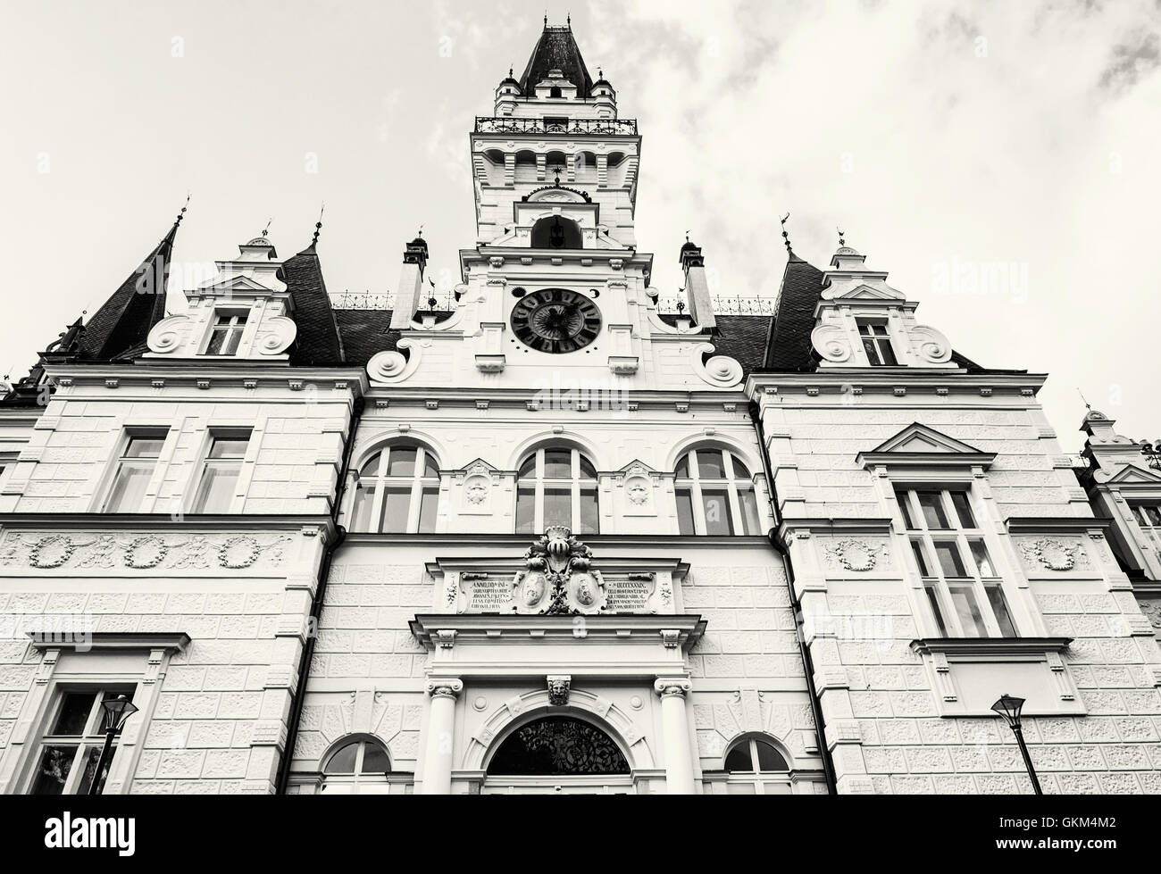 Beautiful Budmerice castle in Slovak republic. Architectural theme ...
