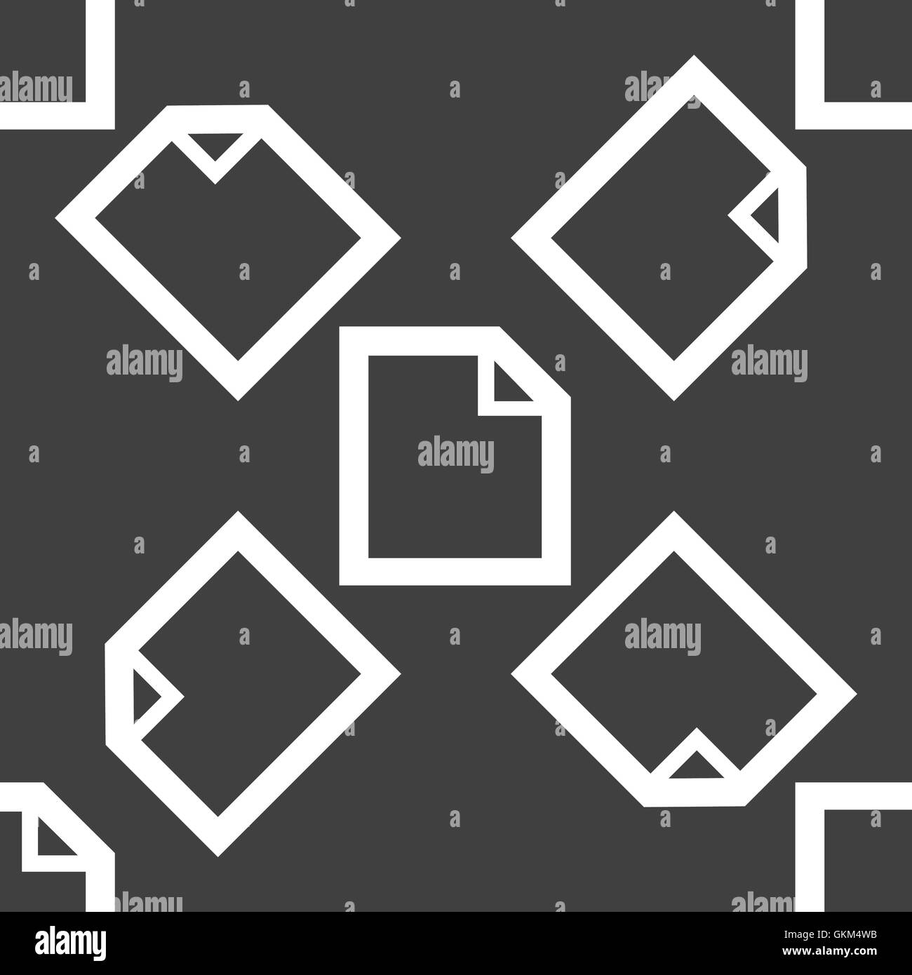 blank paper web icon. flat design. Seamless pattern Stock Vector Image & Art - Alamy