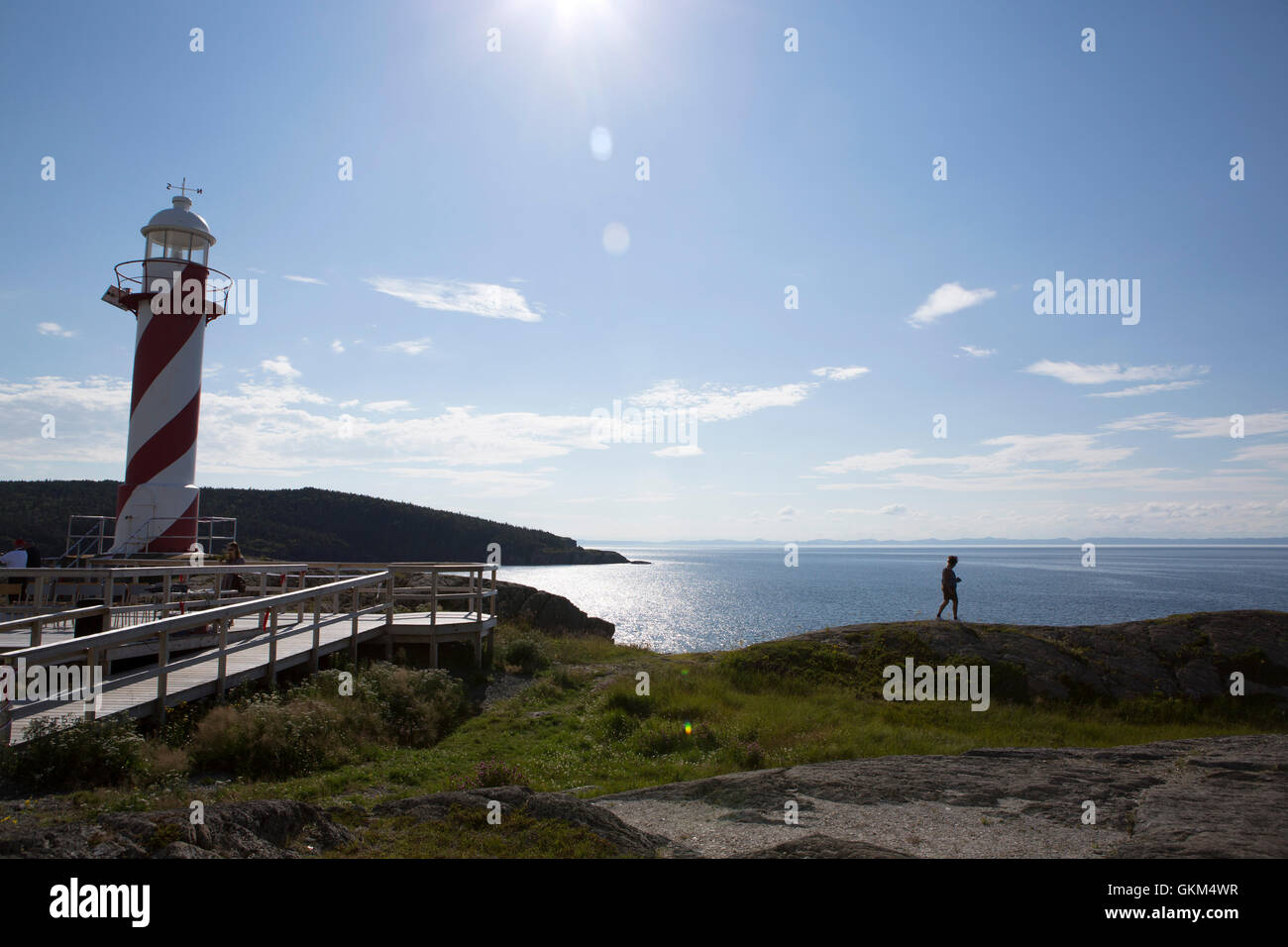 Heart's Content Lighthouse at Norther Point in Newfoundland and ...