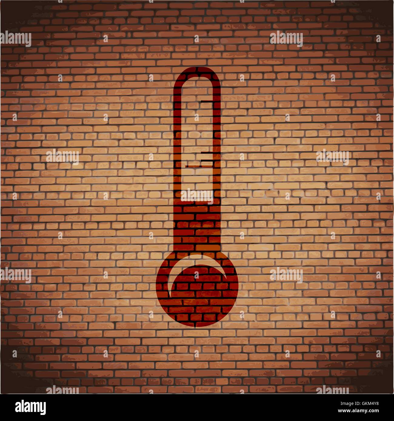 Thermometer. Flat modern web button and space for your text Stock ...