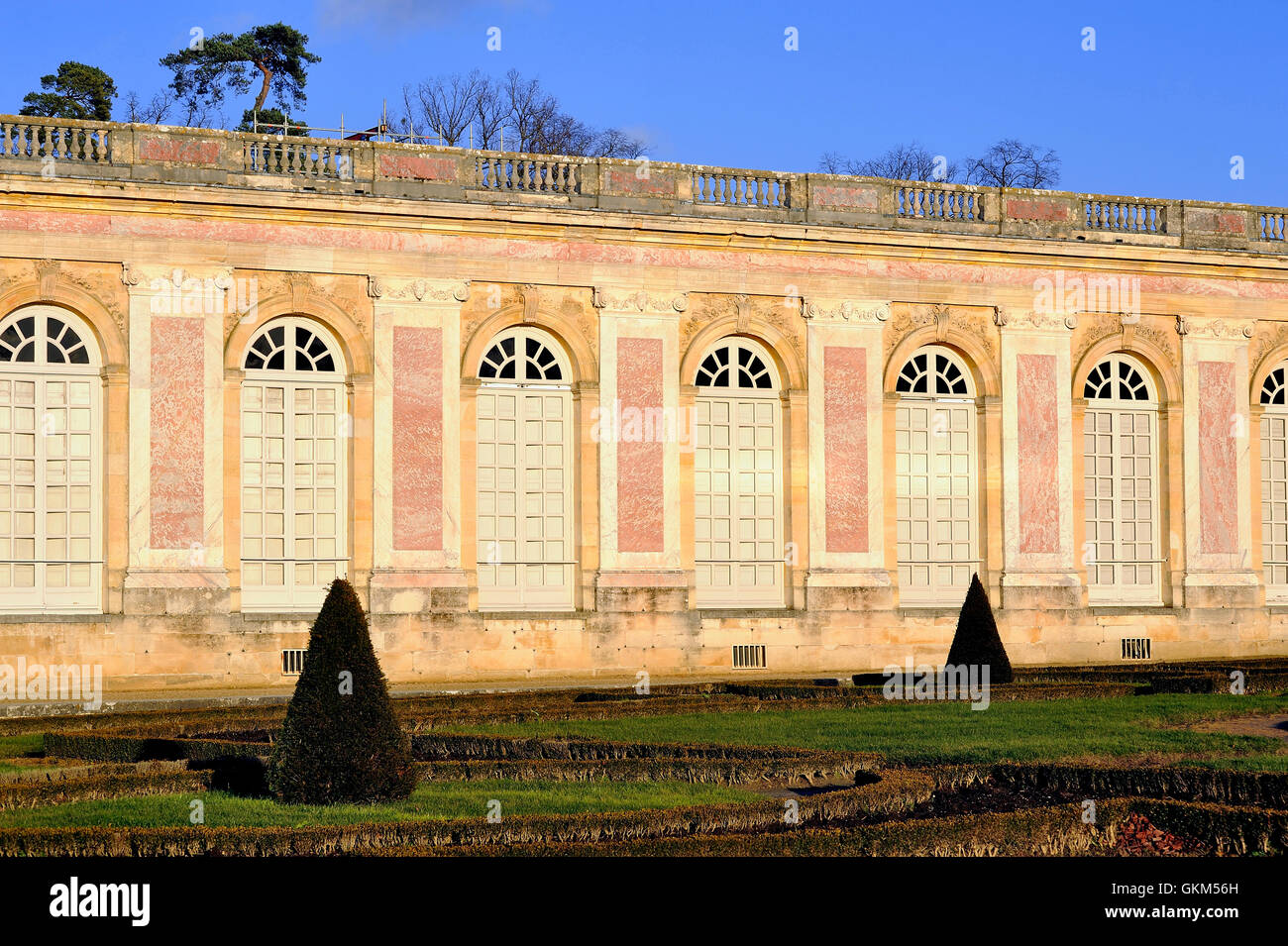 Versailles, the Grand Trianon in the park of the castle of Versailles ...