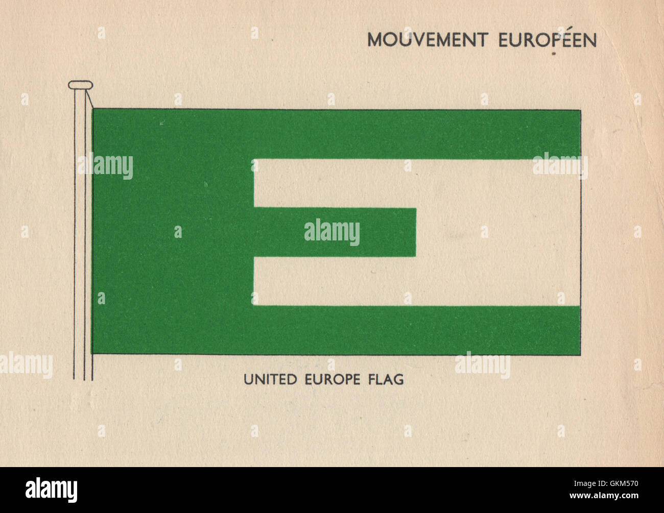 MOUVEMENT EUROPÉEN FLAG. United Europe Flag. EC EEC EU. European Union ...