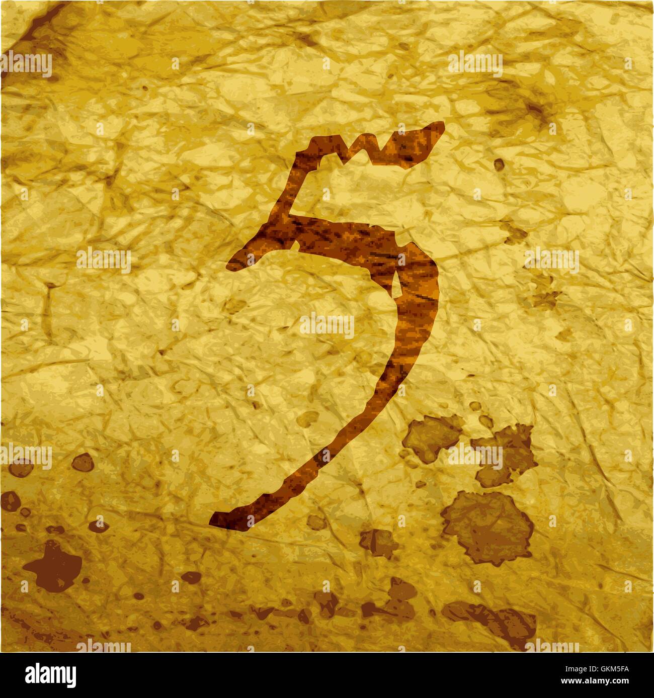 number five icon symbol Flat modern web design with long shadow and ...