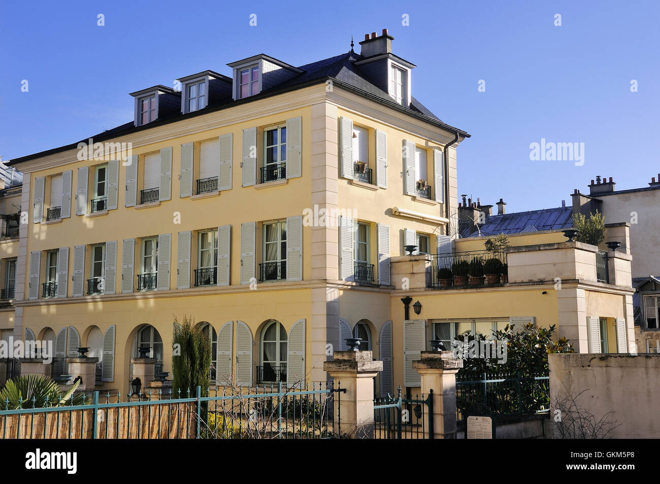 A renovated old building in a neighborhood of Versailles Stock Photo ...