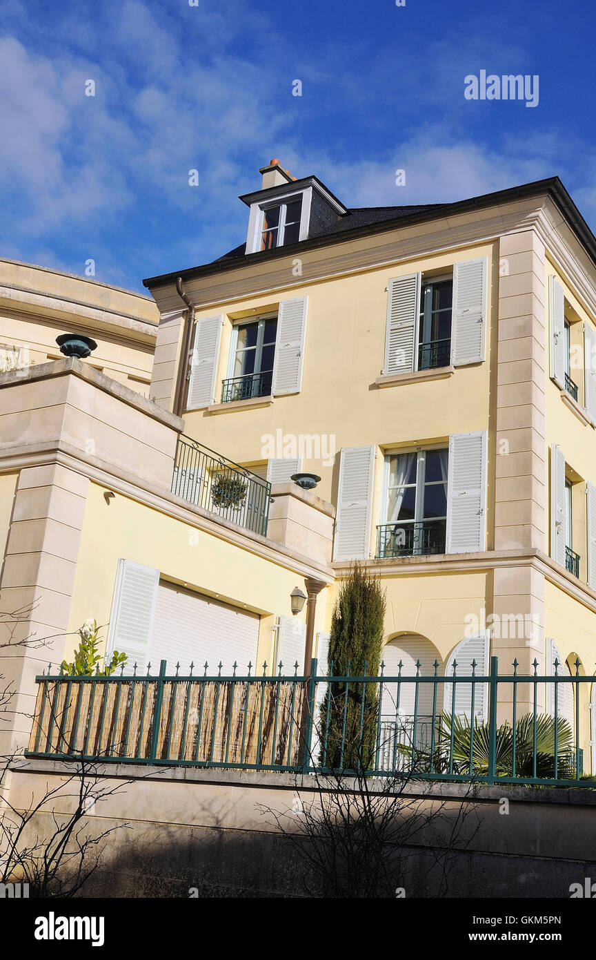 A renovated old building in a neighborhood of Versailles Stock Photo ...
