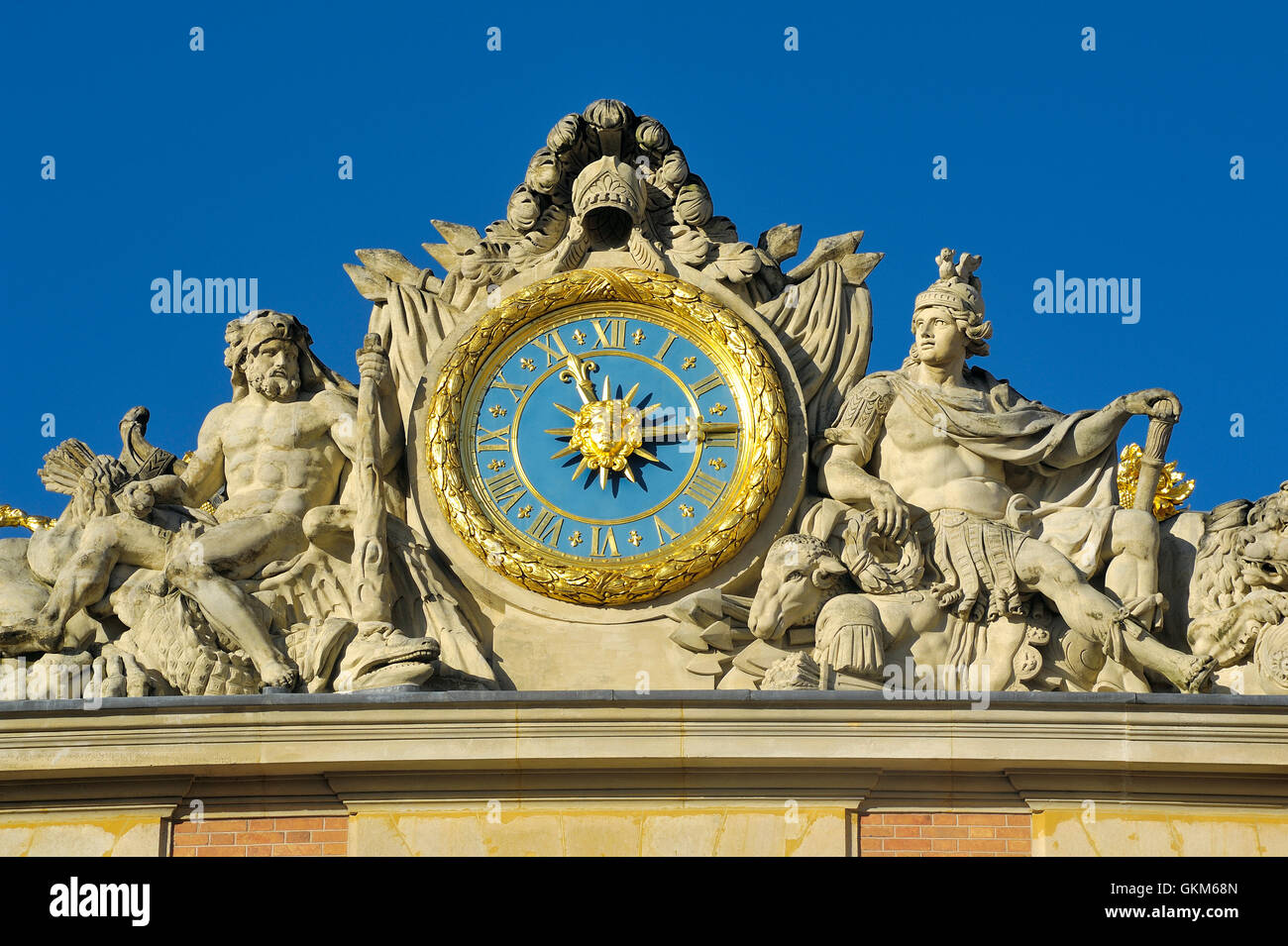 Golden clock in versailles palace hi-res stock photography and images ...