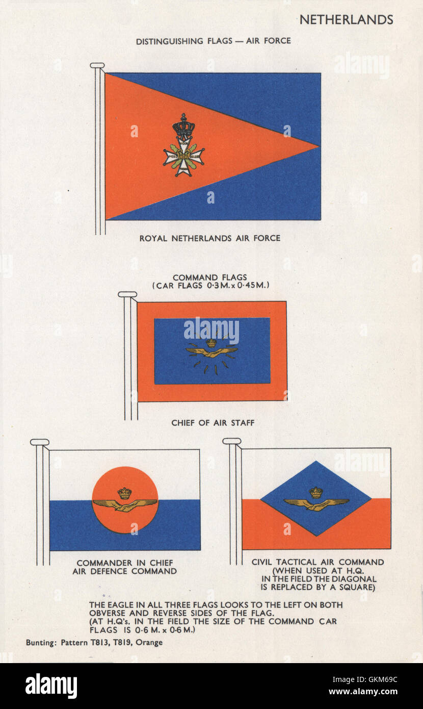 ROYAL NETHERLANDS AIR FORCE FLAGS. Chief of Air Staff. Air Defence ...