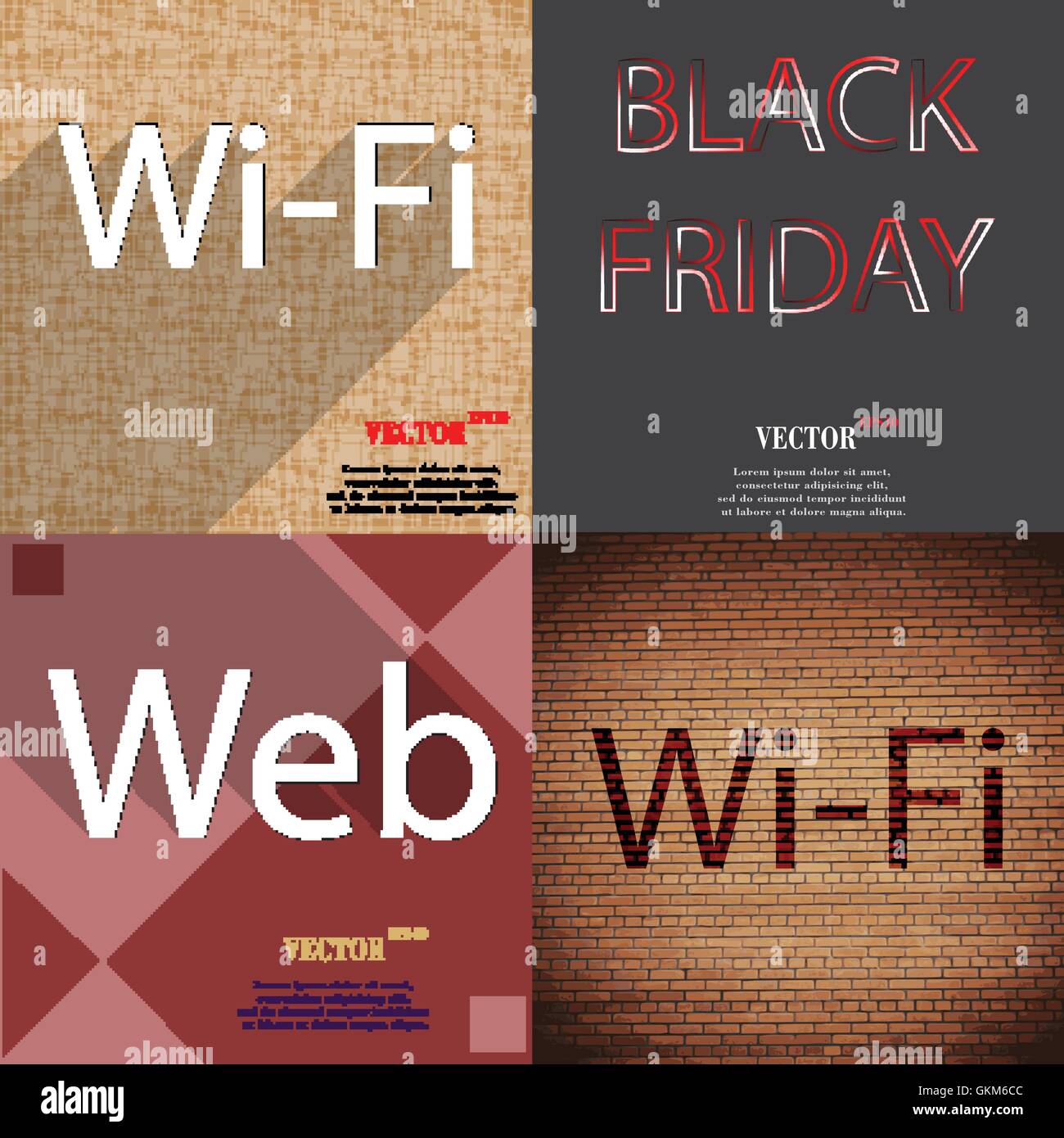 Set of the most popular web design icons on abstract background Stock ...